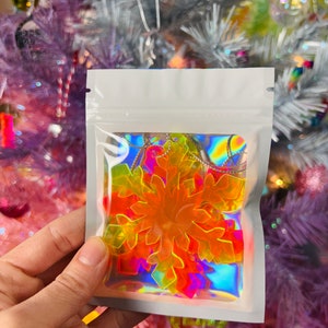 Neon Snowflake Ornament Gift Set (rave Gifts, EDM, Festival Accessories ...