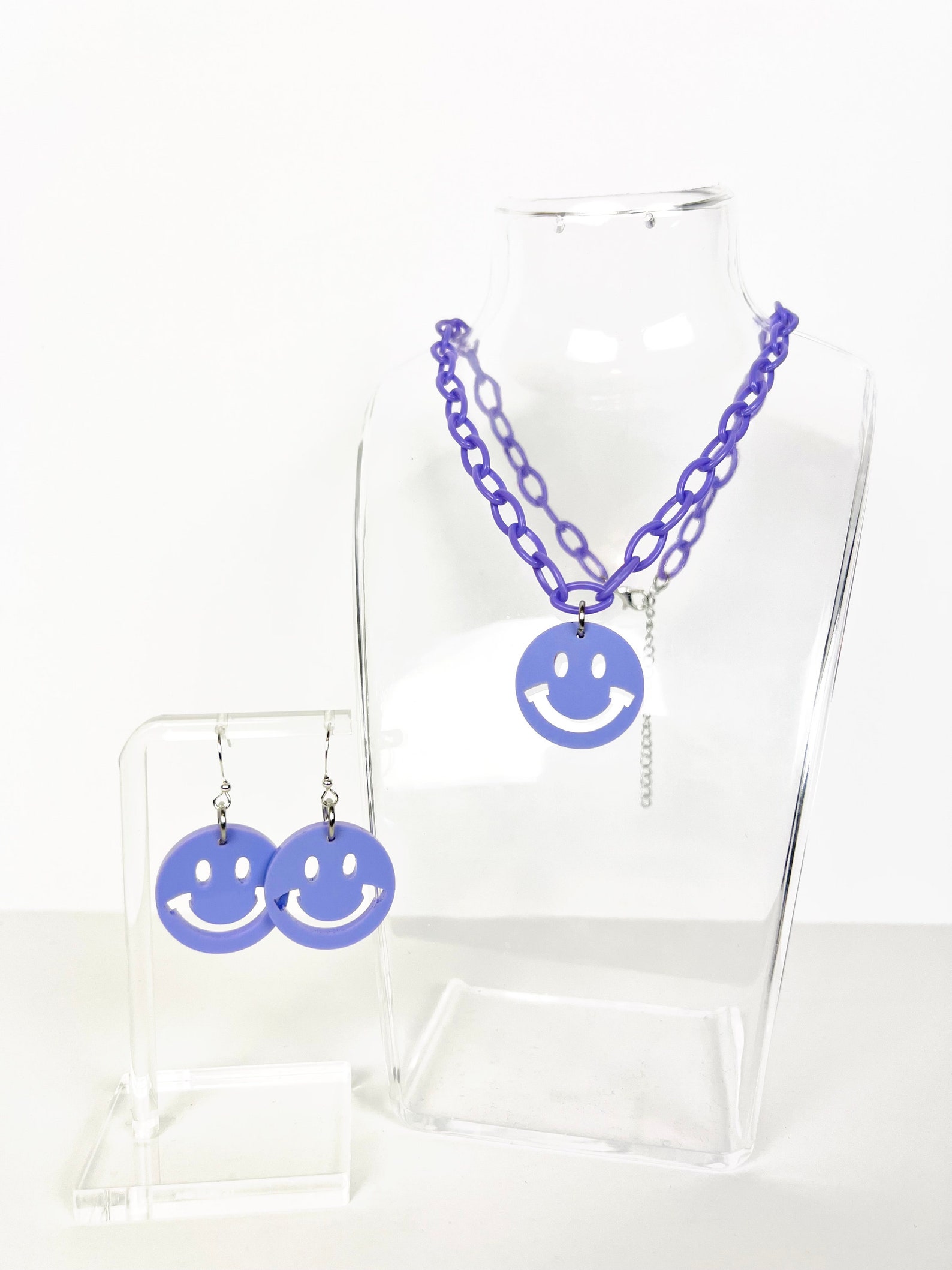 Smiley Face Charm Earrings | Music Festival Accessory EDM Jewelry EDC ...