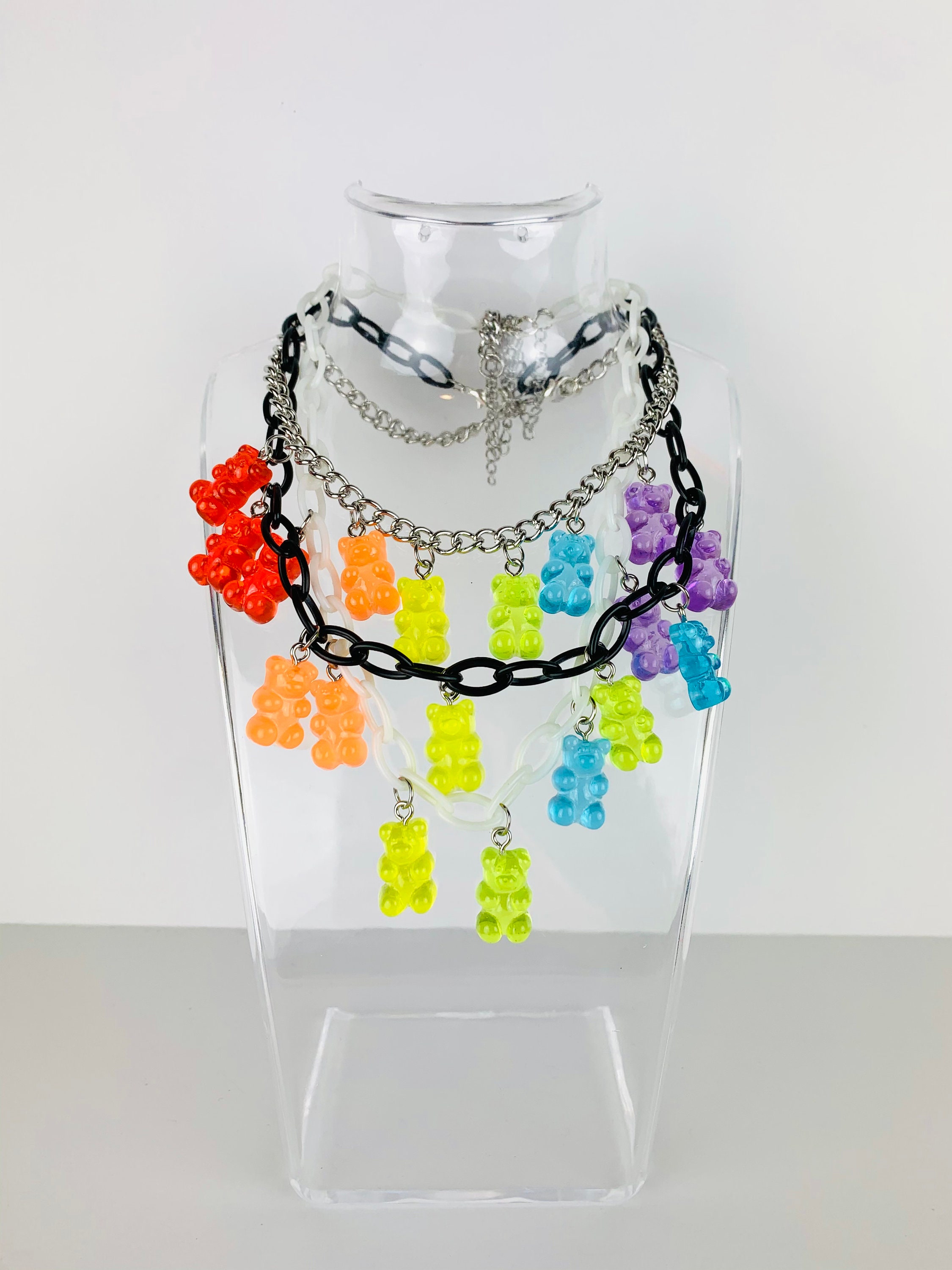 RAINBOW Yummy Gummy Choker kandicore rave accessory rave | Etsy