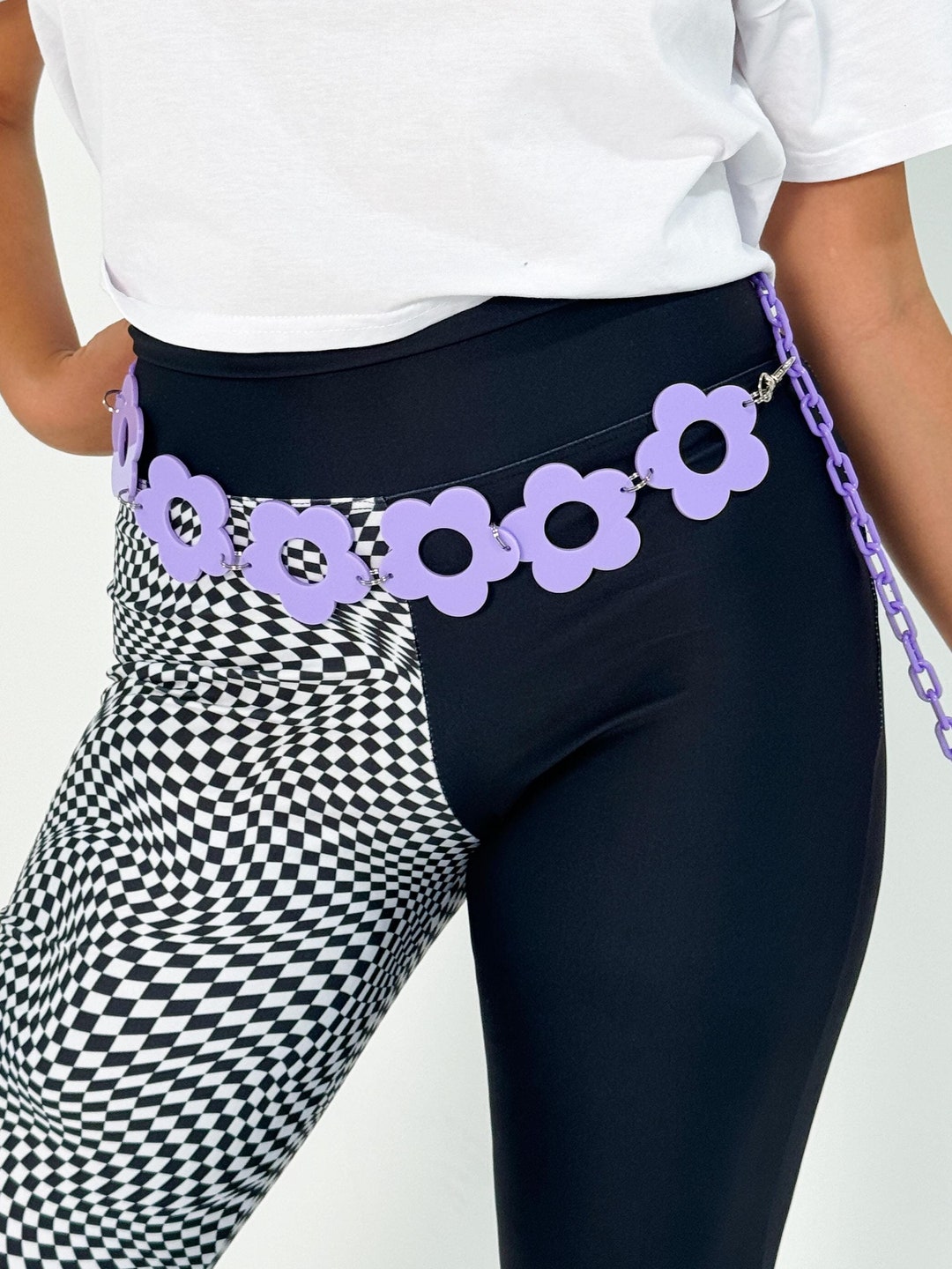 Daisy Belt | Acrylic Belt Daisy Belt Rave Belts Chain Belt EDCLV Outfit ...