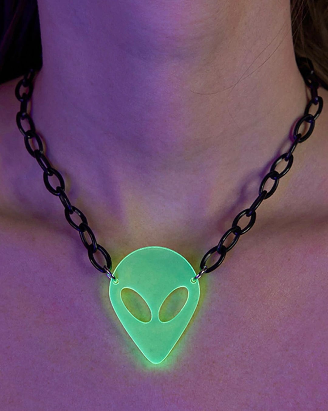Alien Choker Kandi Necklace Rave Accessory Alien Kandi Necklace Rave ...
