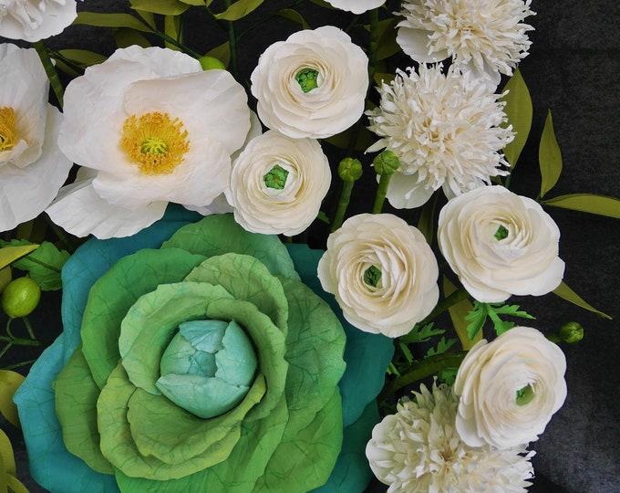 Snowdrops and Planter Paper Flower Templates Video - Etsy