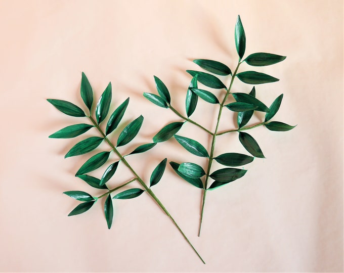 Nage Nagi Paper Leaves Foliage Templates Instant Download Pictorial SVG ...