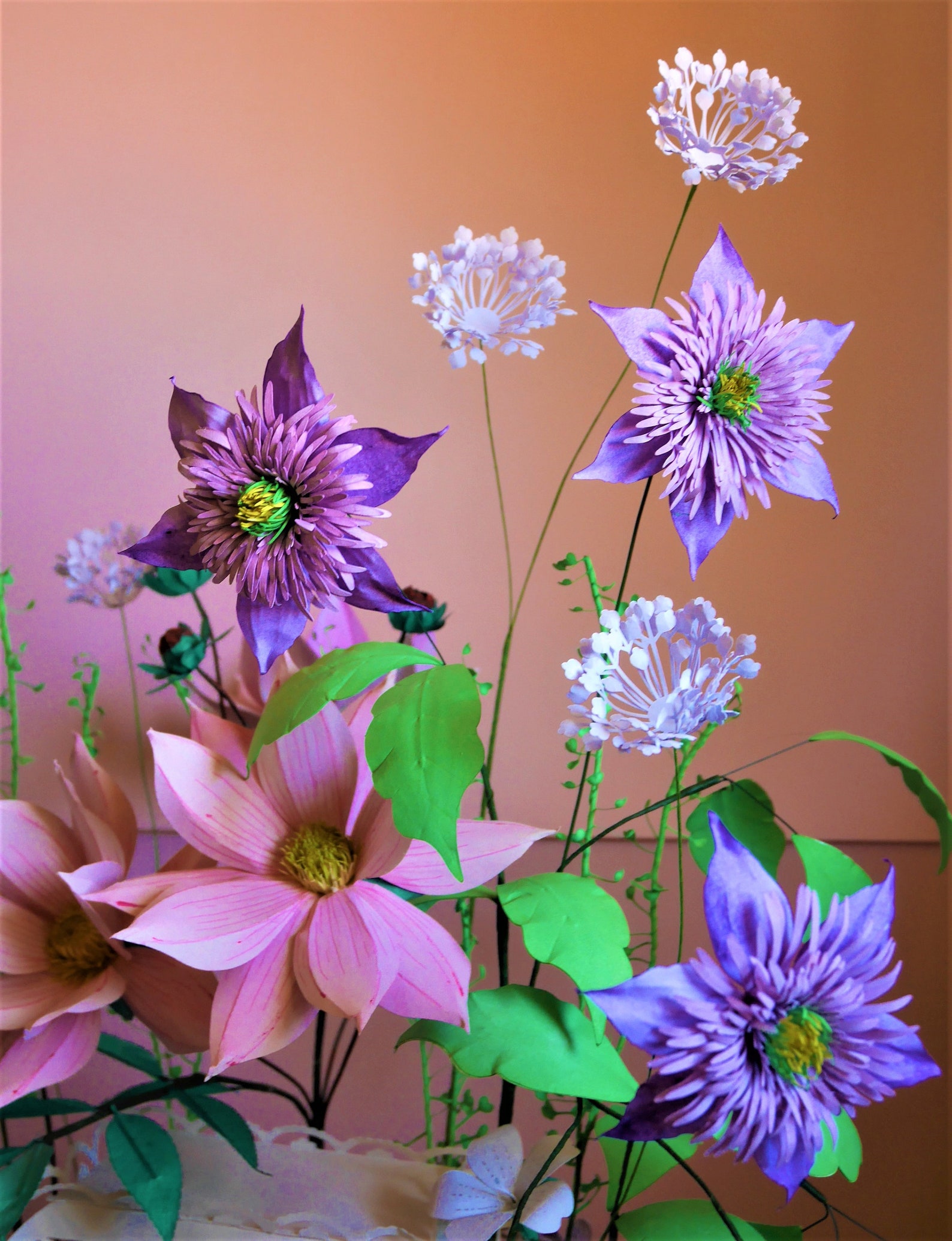 Aphrodite Foliage Easy Paper Flower Templates Instant - Etsy