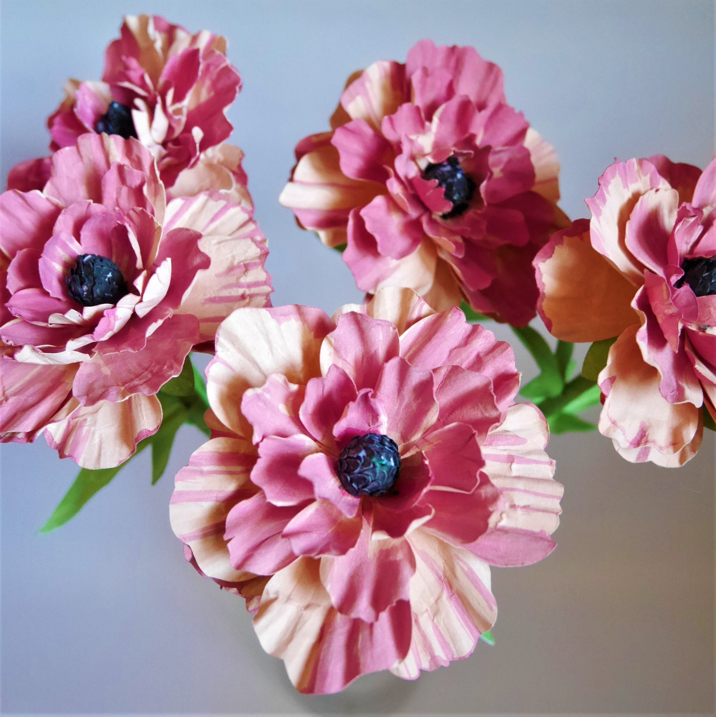 Japanese Ranunculus - Paper Flower - Templates - Instant Download ...