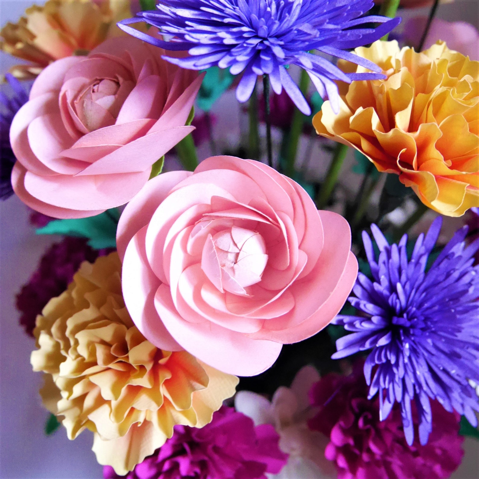 Daphne Paper Flowers Templates Video Tutorial Instant - Etsy