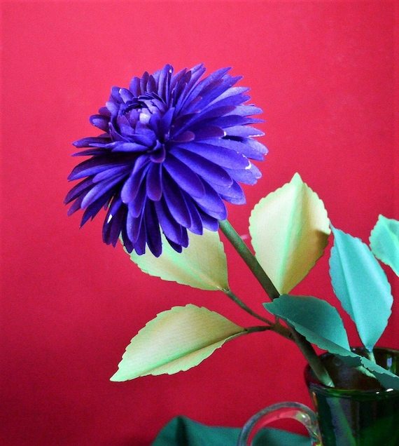 Dahlia Paper Flowers Templates Video Tutorial Instant - Etsy