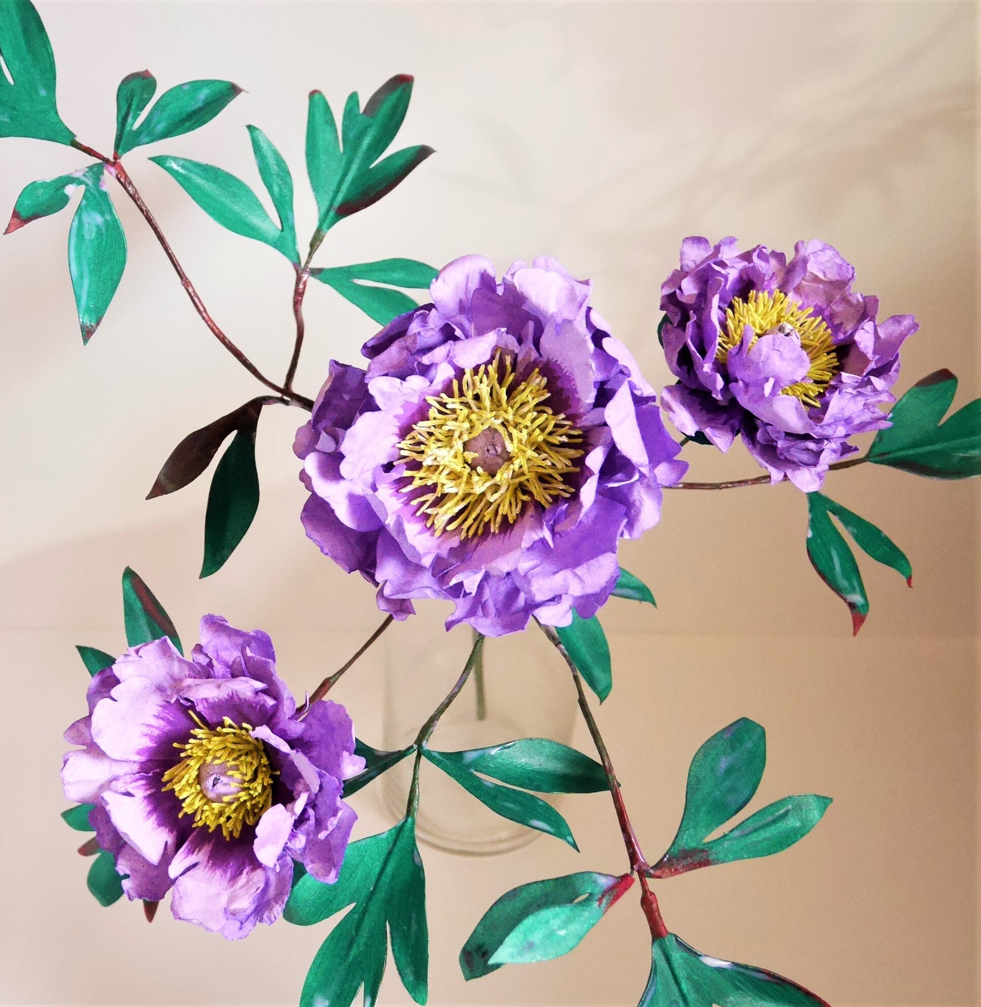 Kamata Nishiki Tree Peony - Paper Flower - Templates - Video Tutorial ...