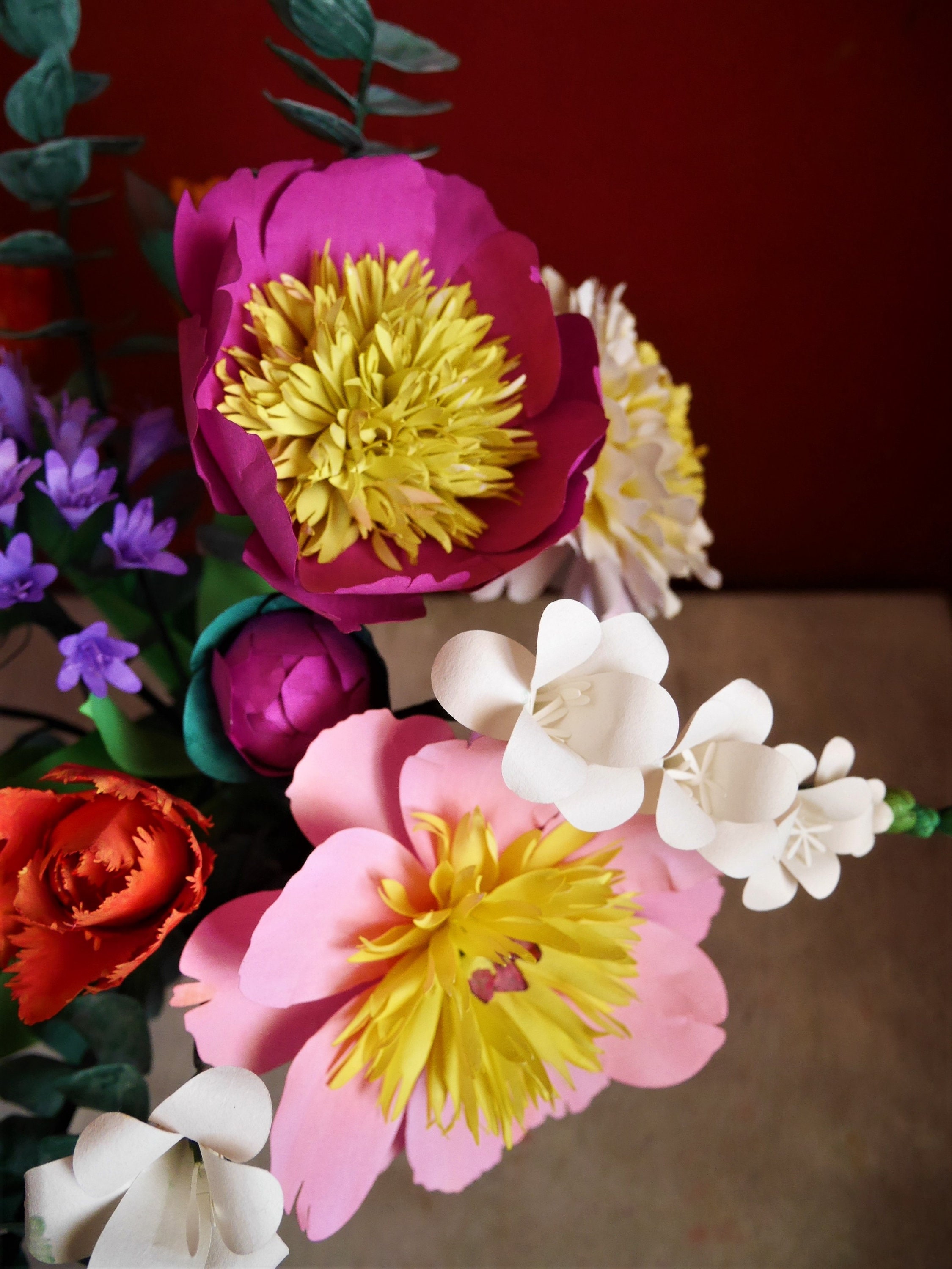 Ambrosia - Paper Flower Bouquet - Templates - Video Tutorial - Instant ...