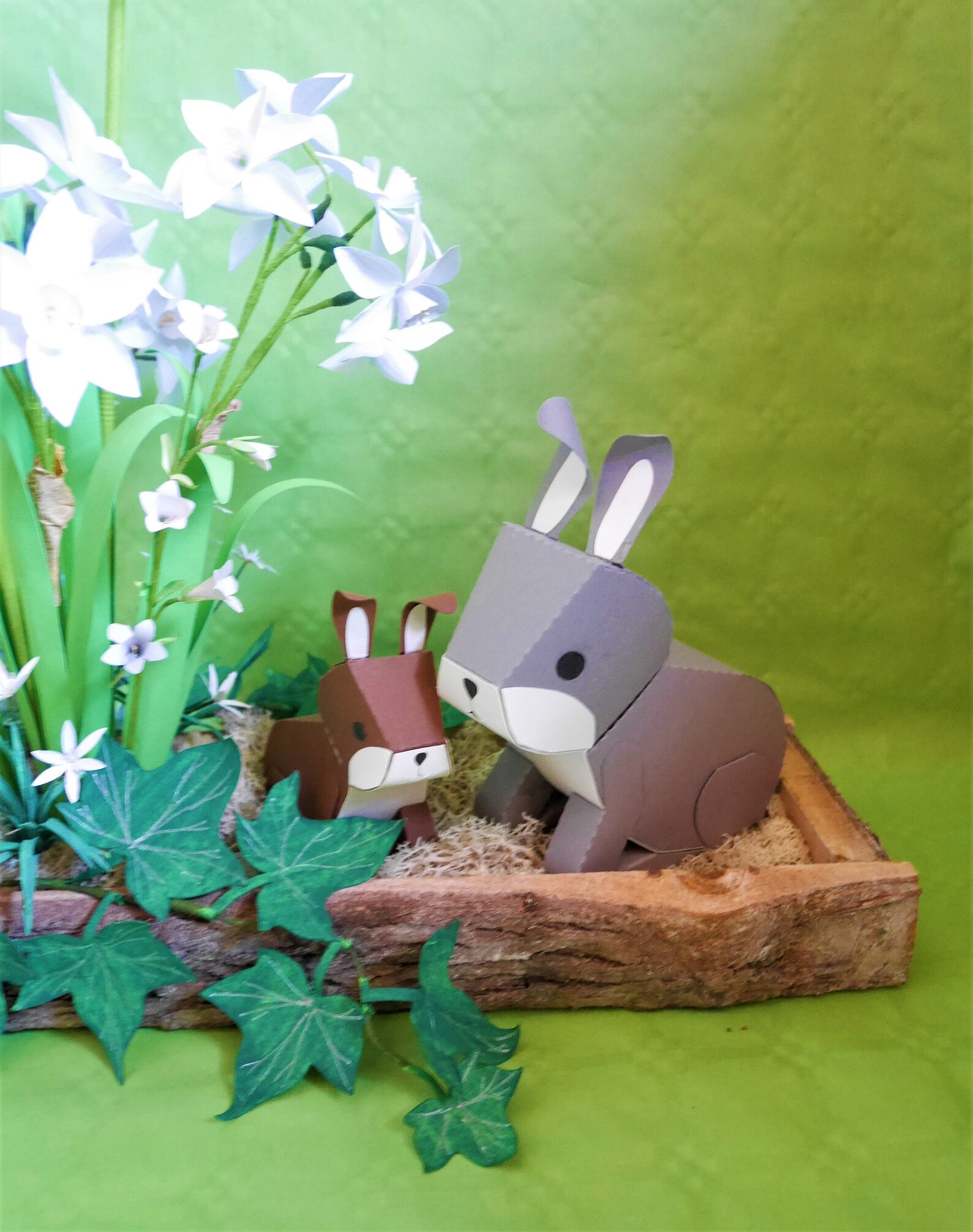 Bunny Treat Box and 3D Bunny Templates Instant Download - Etsy