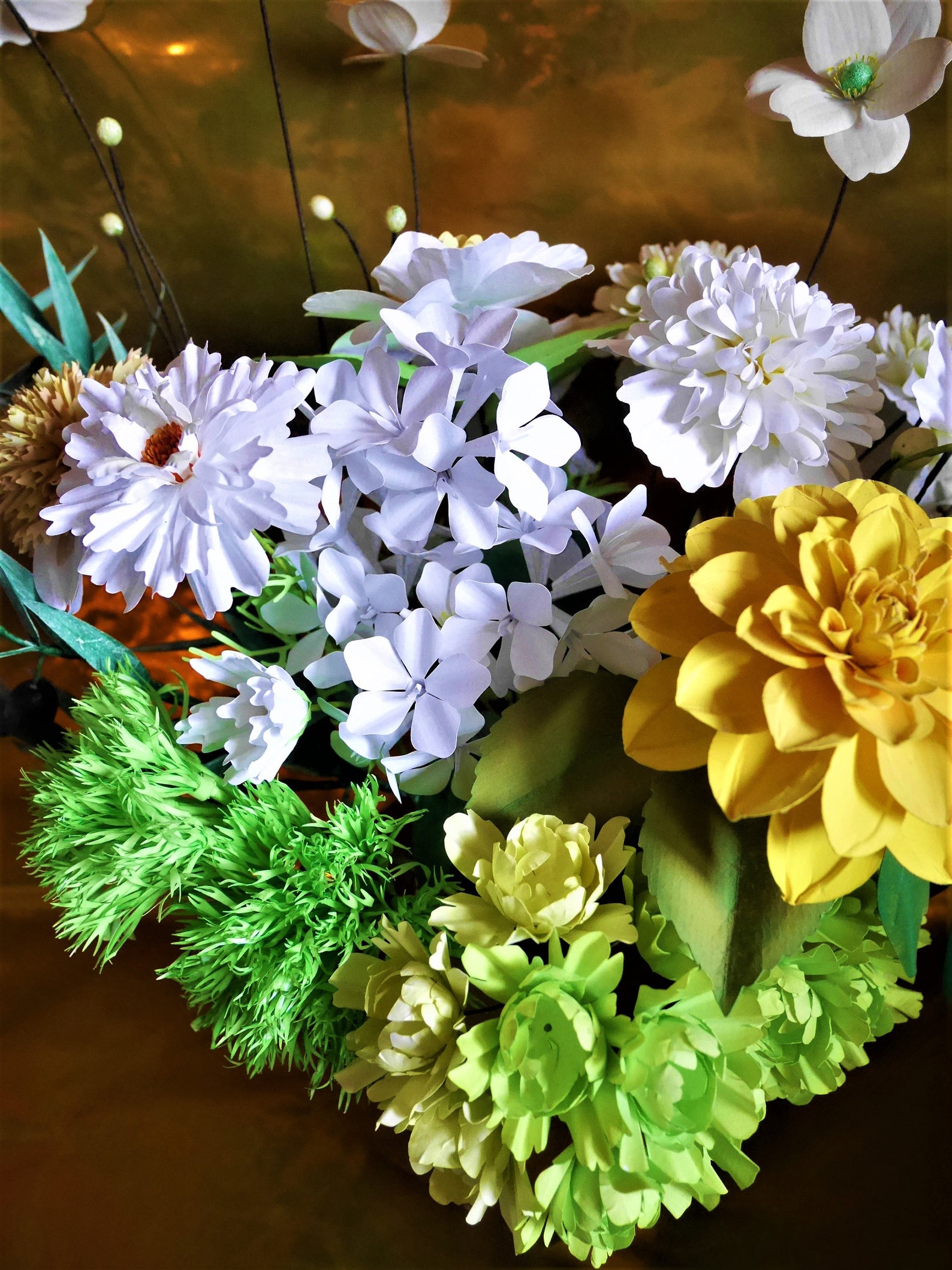 Dianthus Green Trick Pom Pom Templates Paper Flowers | Etsy