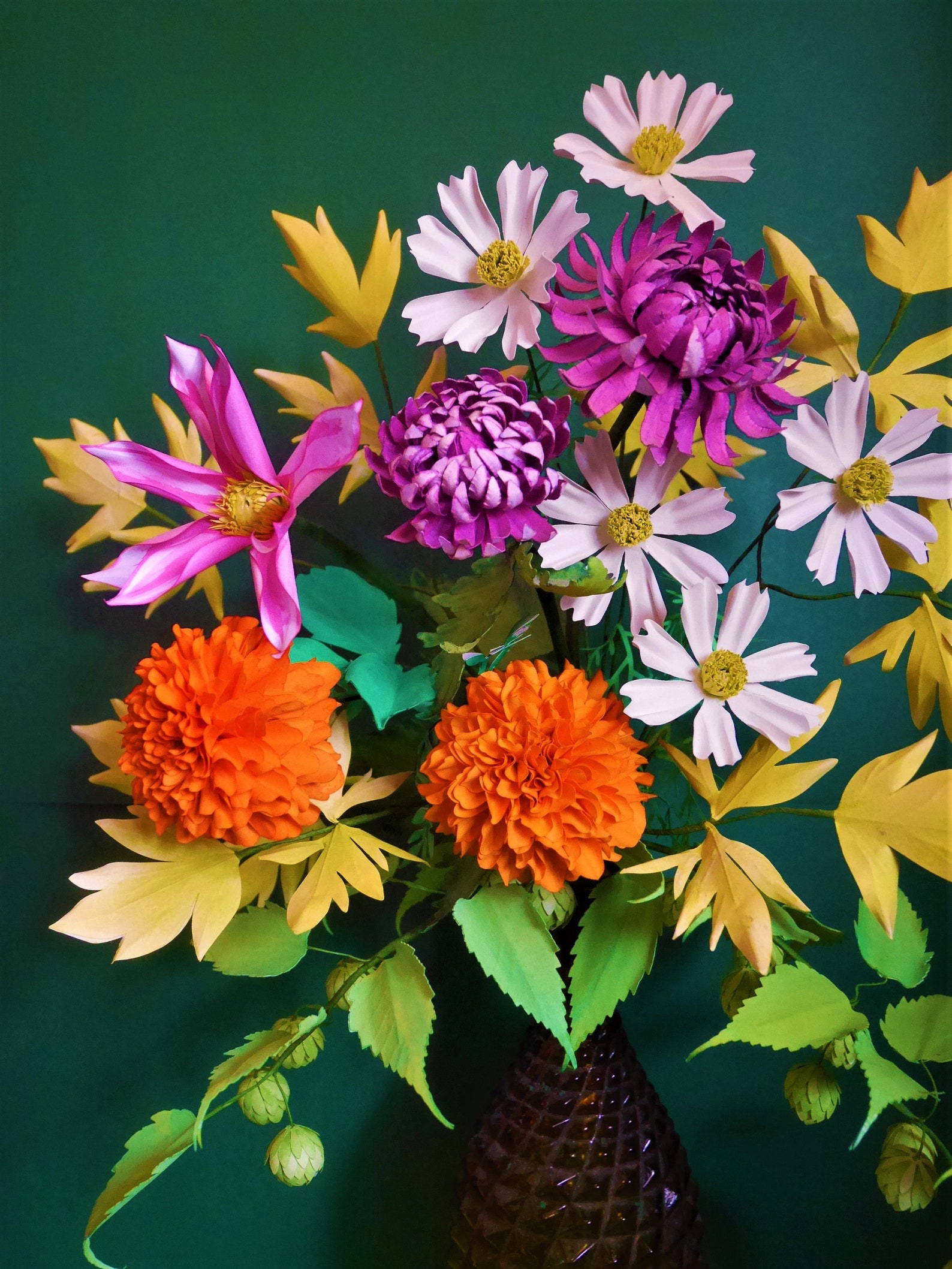 African Marigolds - Paper Flowers - Templates - Video Tutorial - SVG ...
