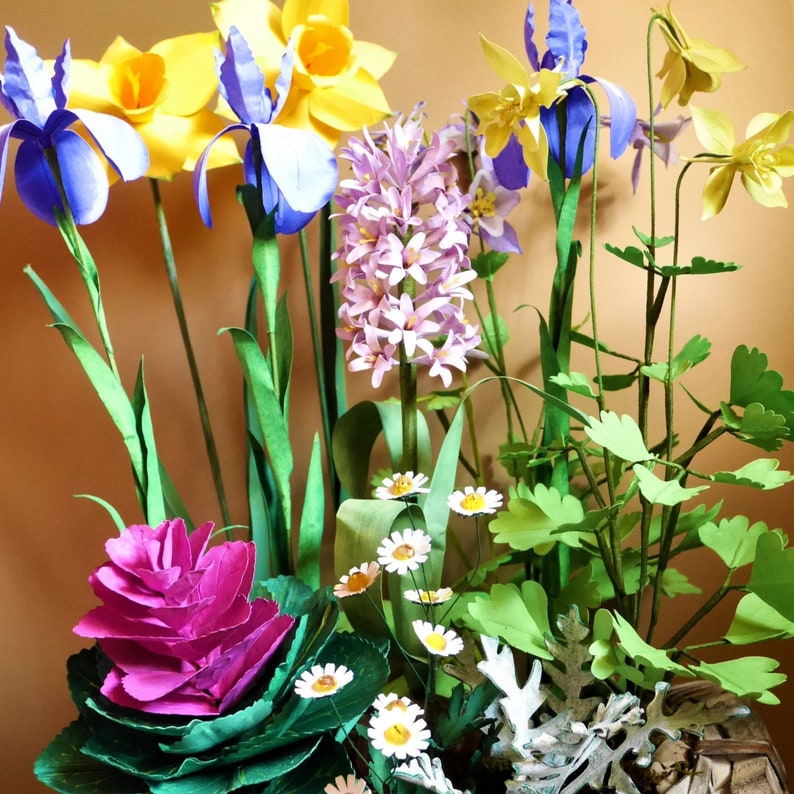 Columbine Flower 2 in 1 - Templates - Paper Flower - Instant Download ...