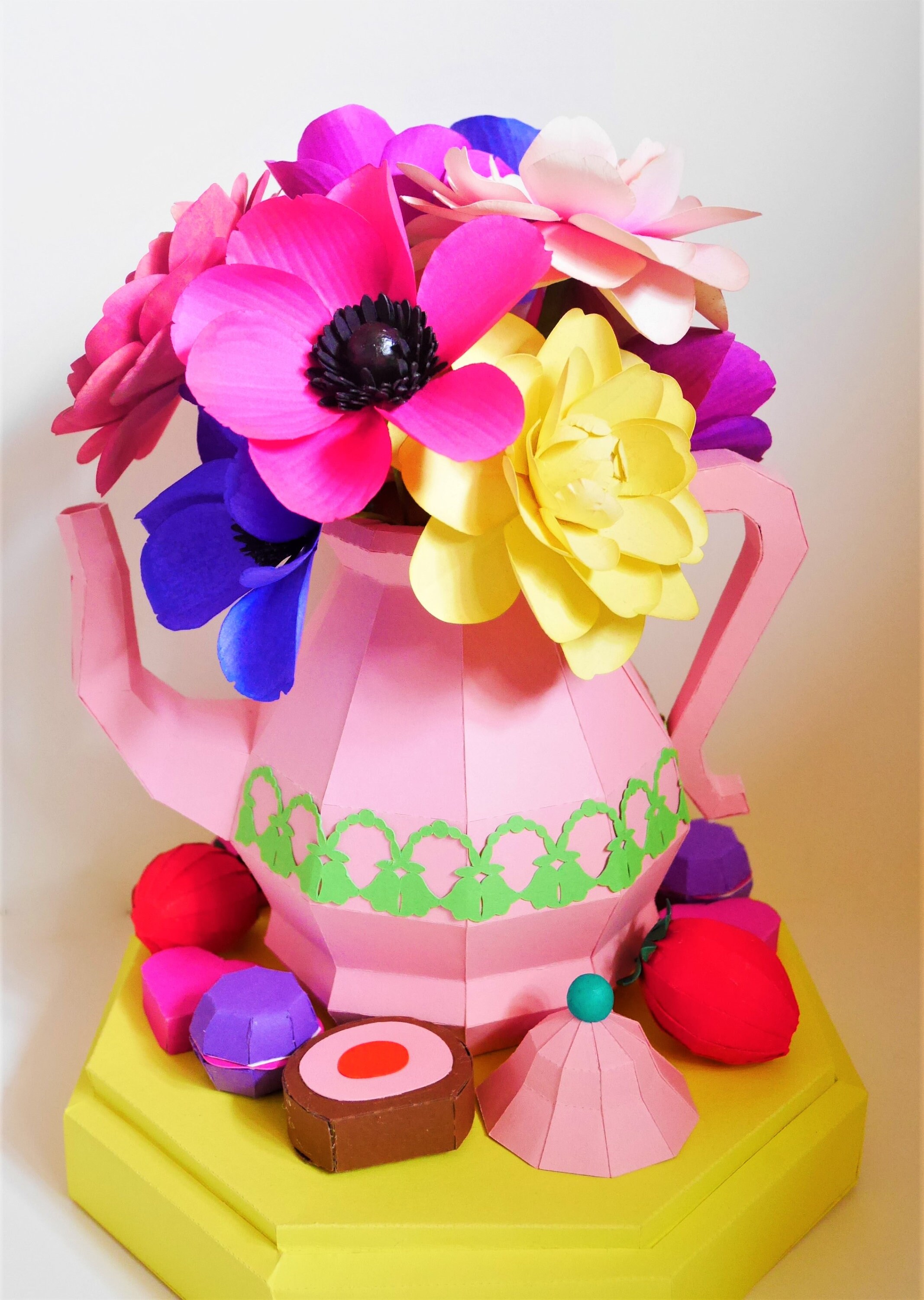 Tea Time Pot Collection Templates Instant Download Low - Etsy