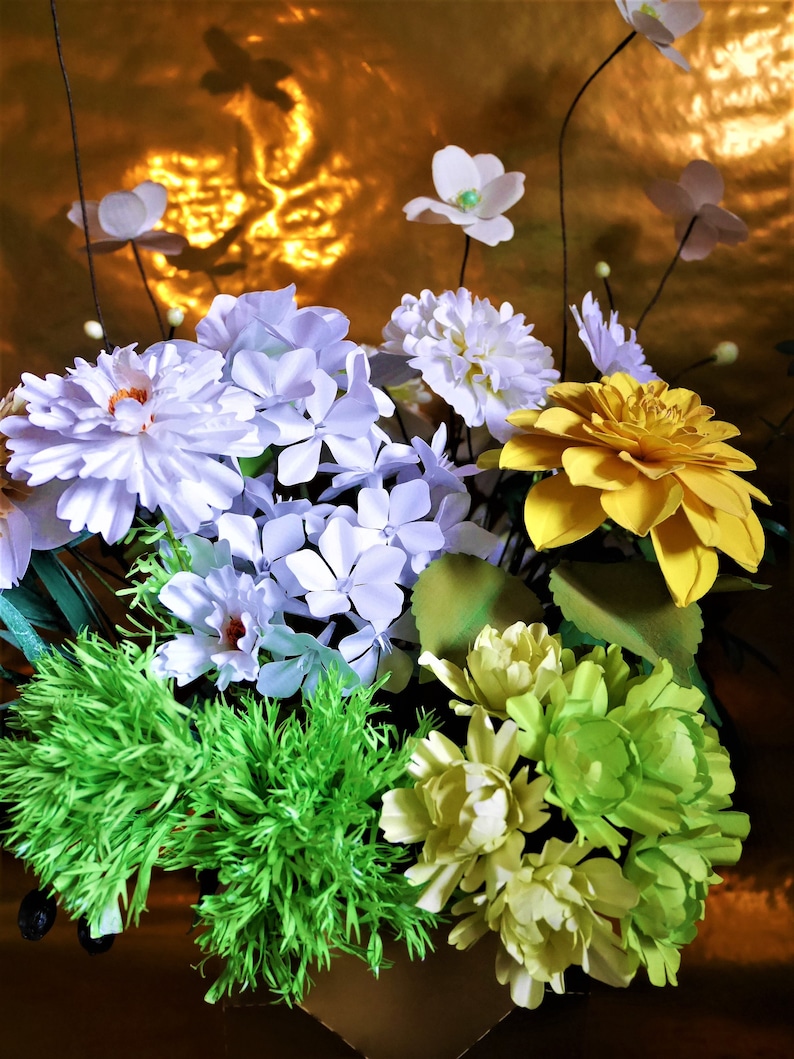 Dianthus Green Trick Pom Pom Templates Paper Flowers | Etsy