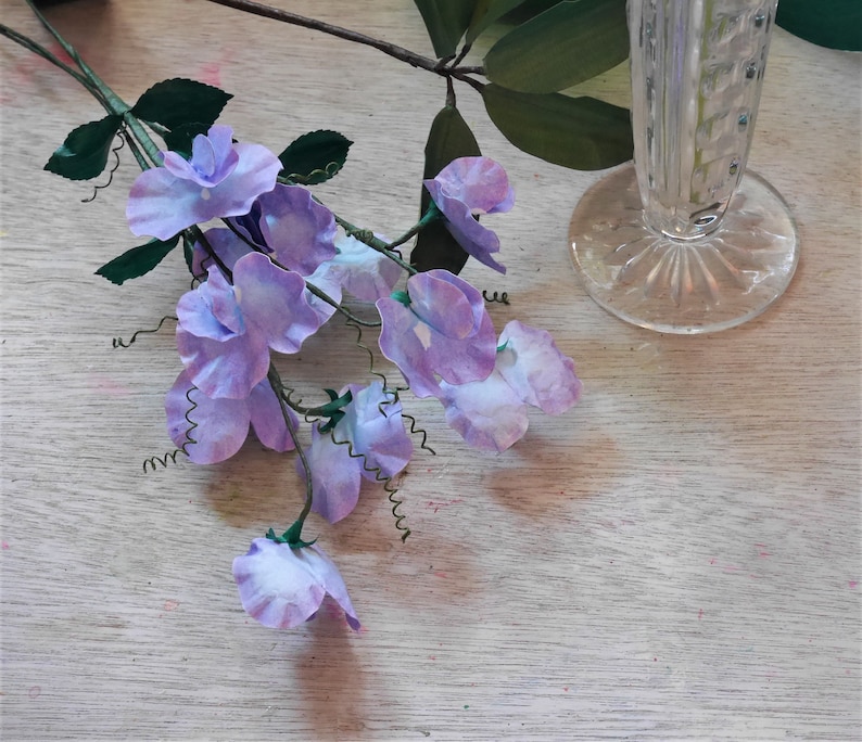 Sweet Pea Paper Flower Templates Video Tutorial | Etsy