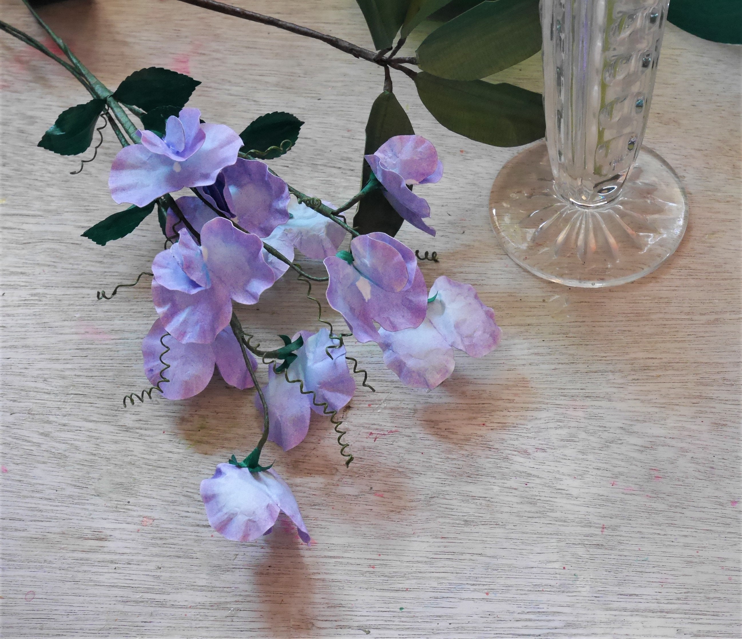 Sweet Pea Paper Flower Templates Video Tutorial | Etsy