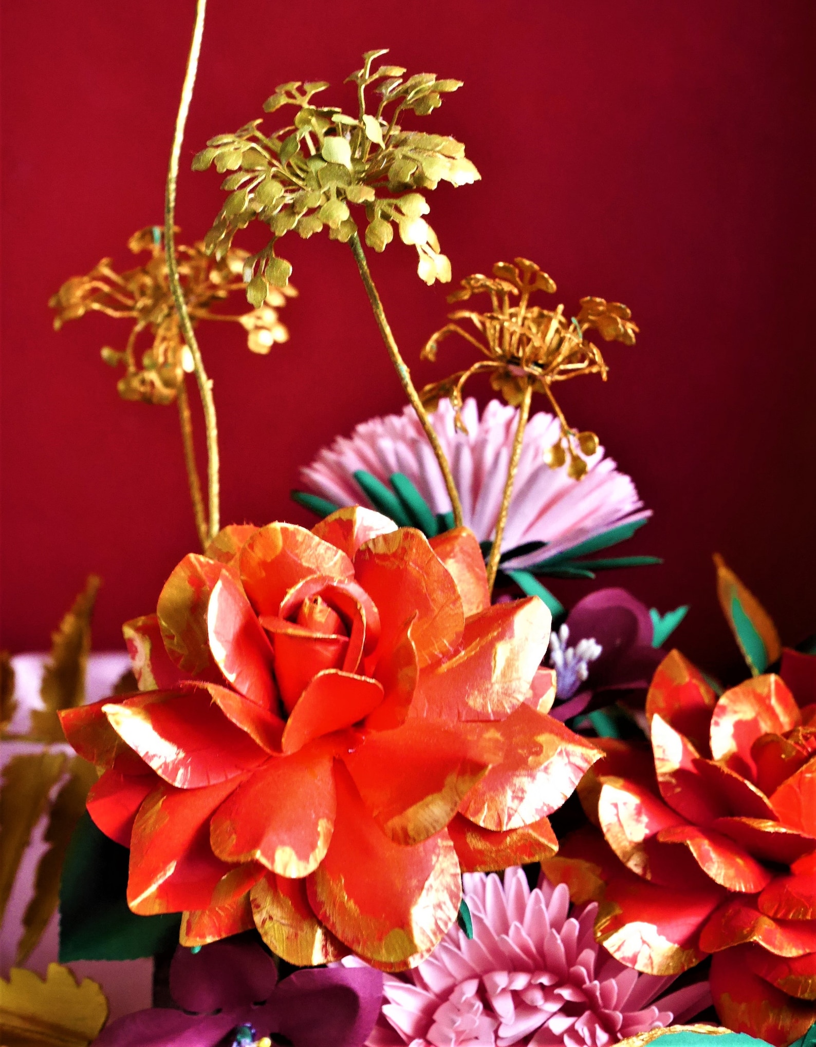 Garden Rose Easy Paper Flower Templates Digital Delivery | Etsy