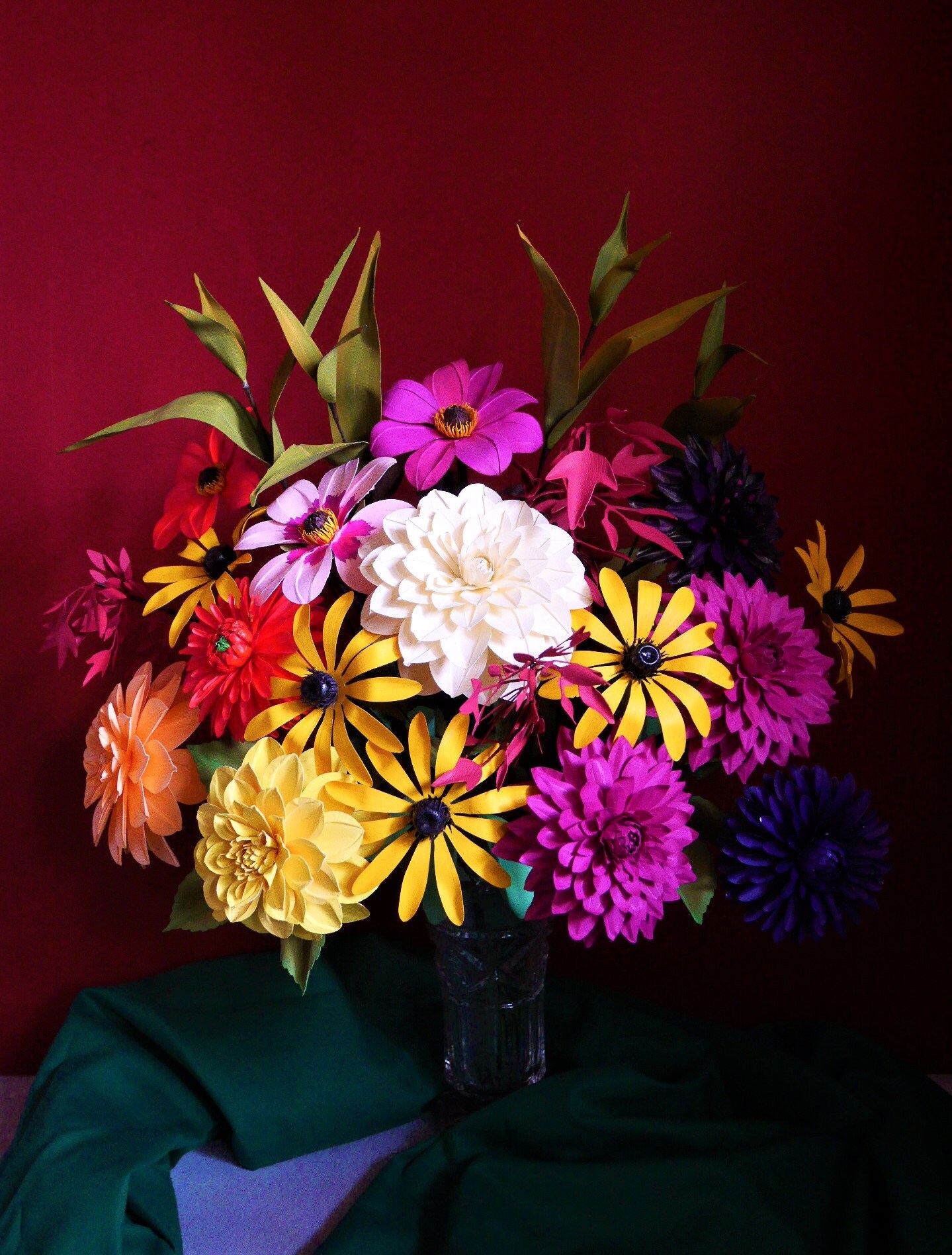 Dahlia Paper Flowers Templates Digital Delivery Video - Etsy