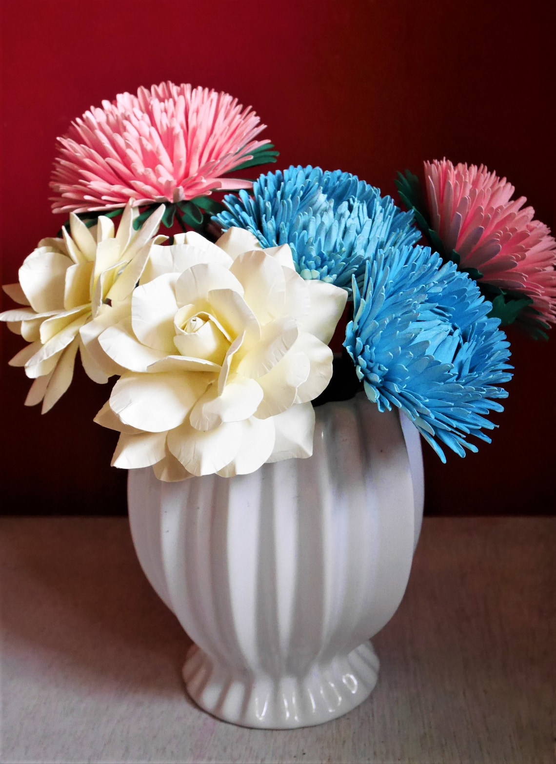 China Aster Easy Paper Flower Templates Instant - Etsy