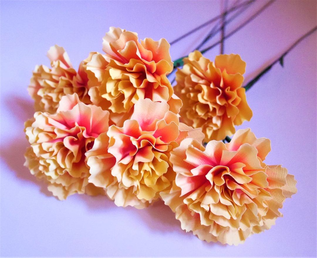 Chabauds Giant Carnation - Paper Flowers - Templates - Instant Download ...