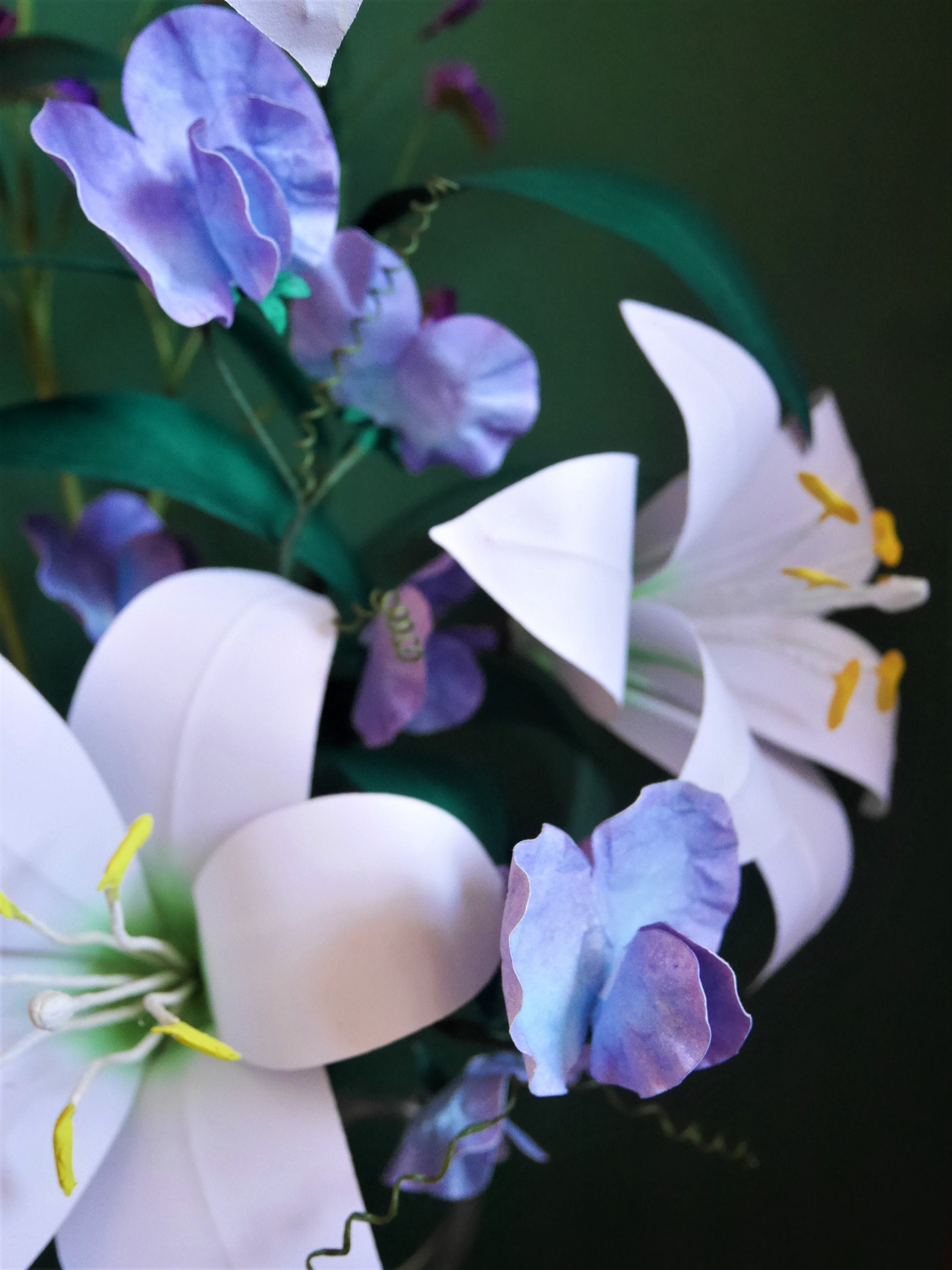 Sweet Pea Paper Flower Templates Video Tutorial | Etsy