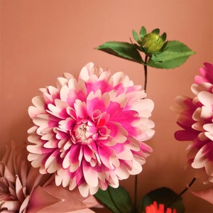 Fuzzy Wuzzy Dahlia - Templates - Paper Flower - Instant Download ...