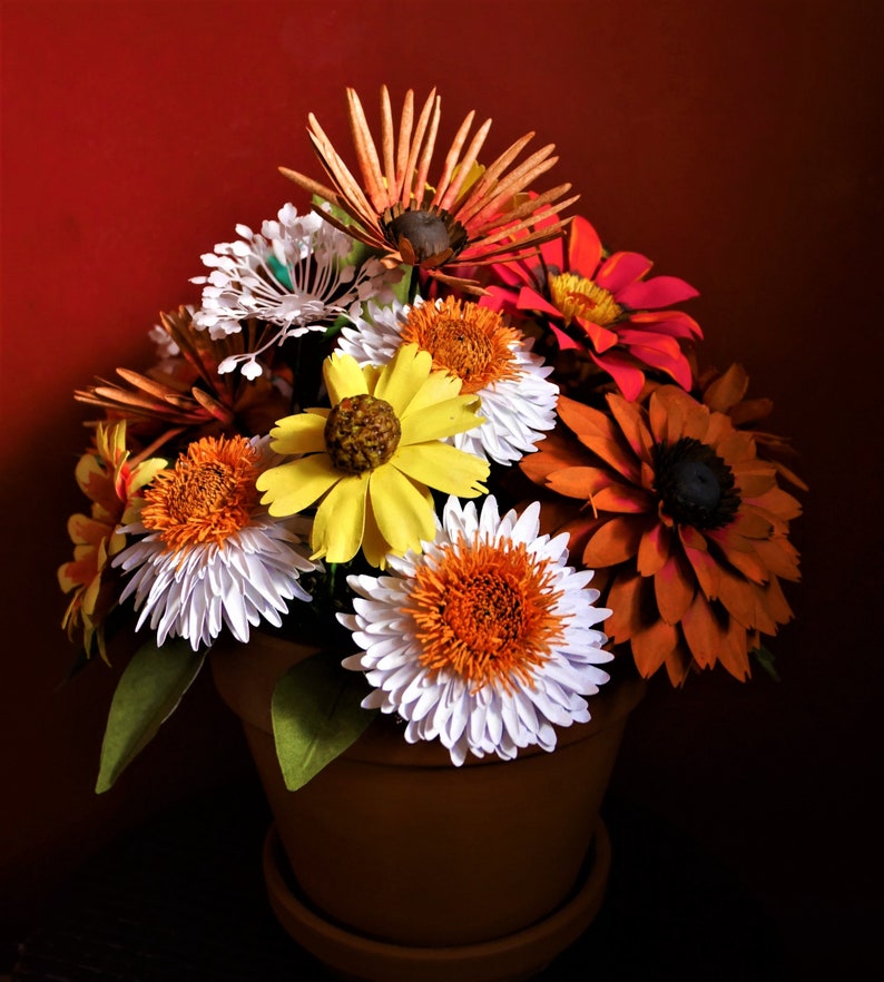 Straw Flower - Paper Flowers - Templates - Video Tutorial - Instant ...