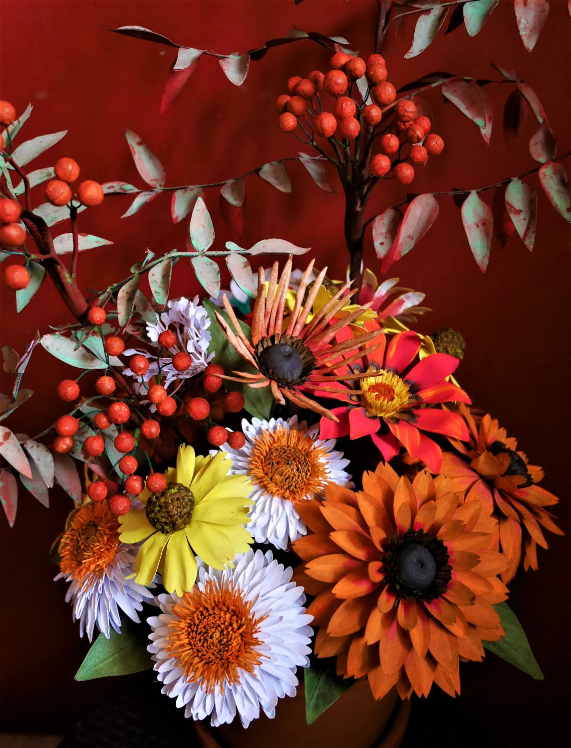 Straw Flower - Paper Flowers - Templates - Video Tutorial - Instant ...