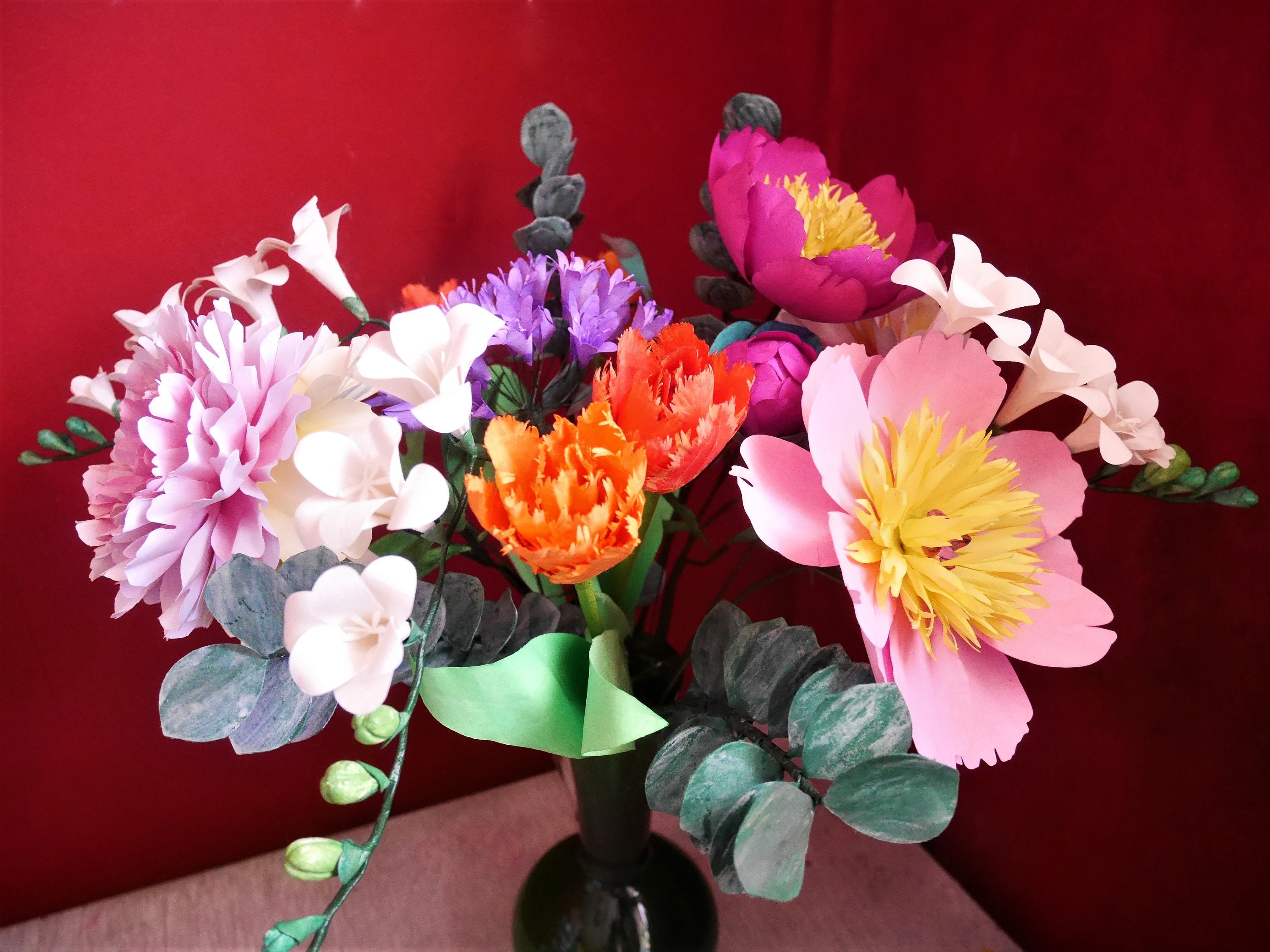 Ambrosia - Paper Flower Bouquet - Templates - Video Tutorial - Instant ...