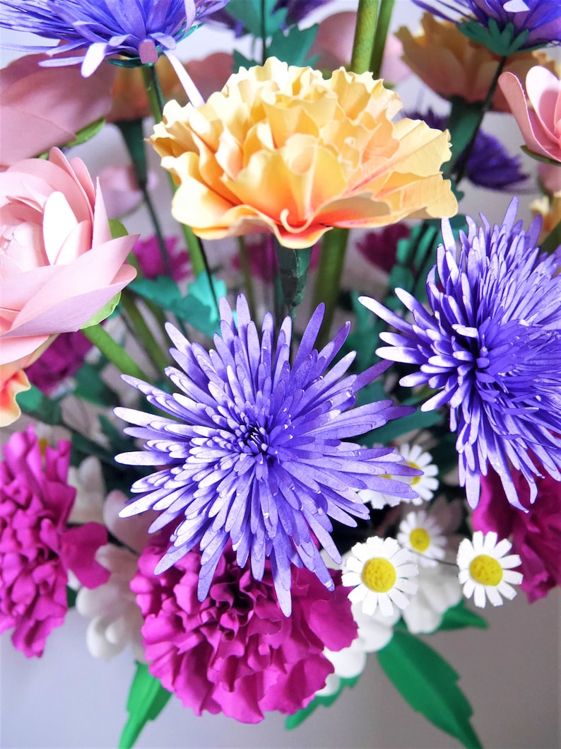 Daphne Paper Flowers Templates Video Tutorial Instant - Etsy