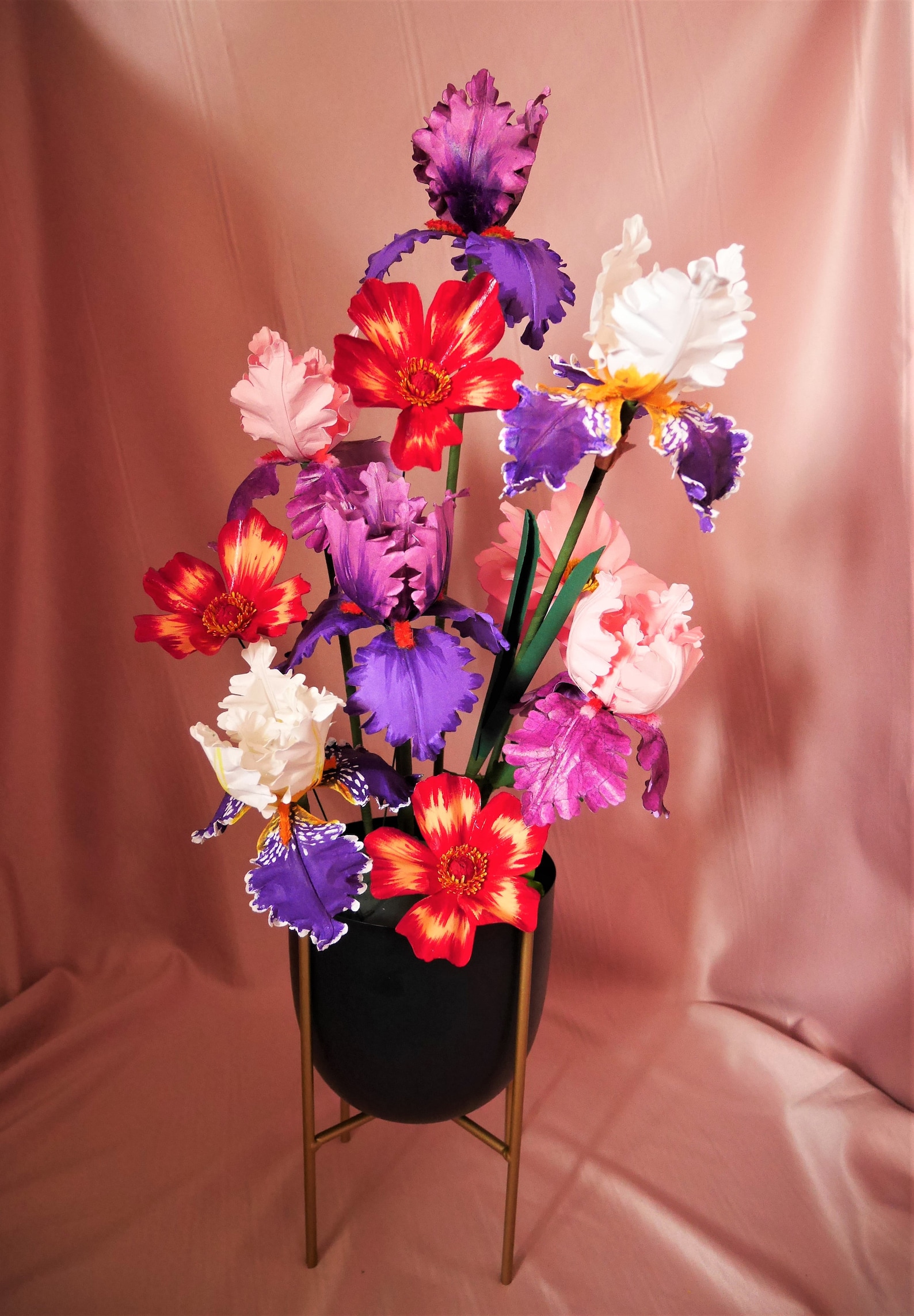 Dwarf Bearded Iris - Paper Flowers - Templates - Instant Download ...