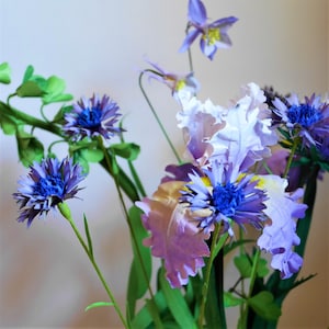 Cornflower - Paper Flower - Templates - Video Tutorial - Instant ...