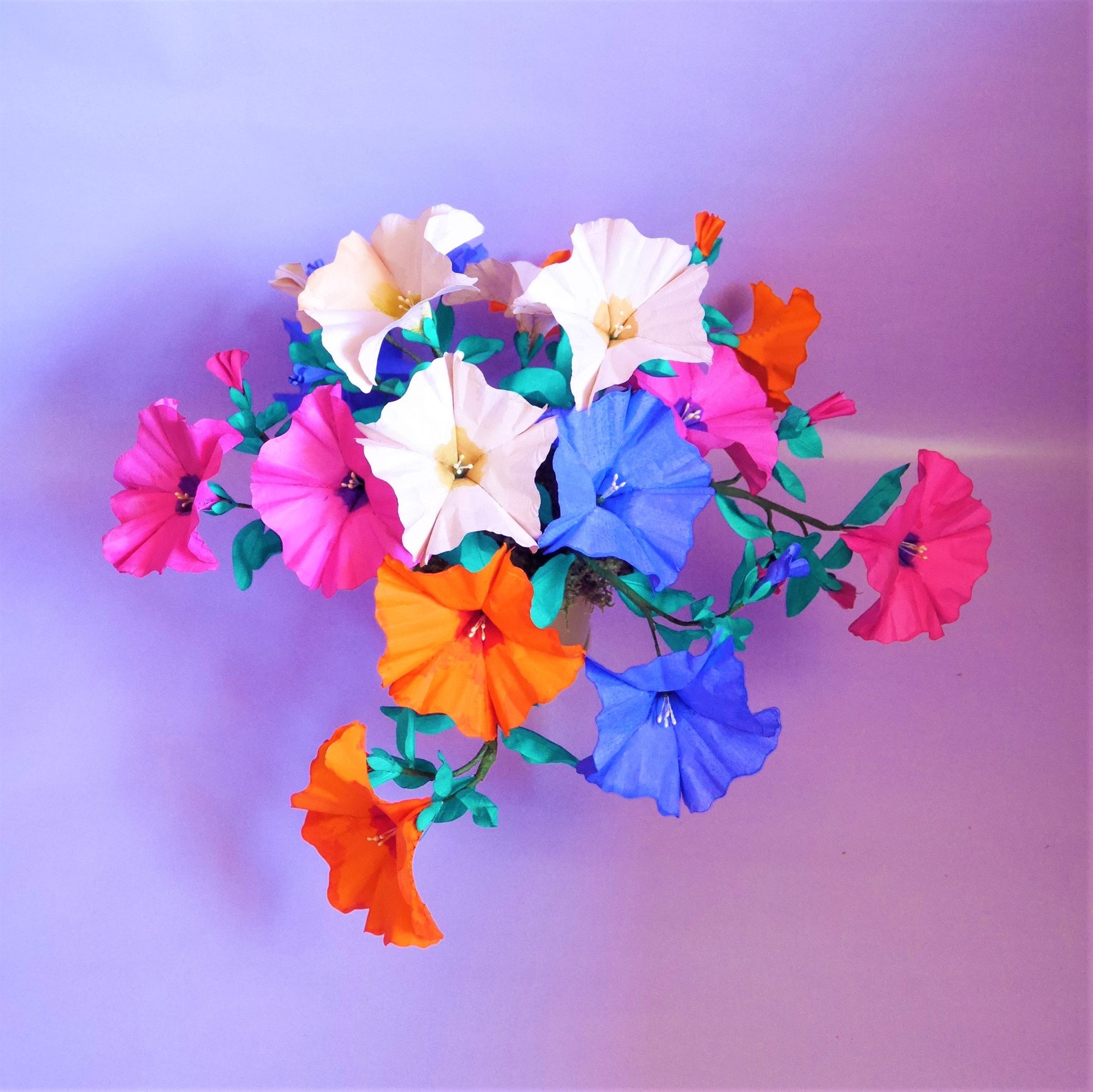 Petunia - Paper Flowers - Templates - Instant Download - Video Tutorial ...