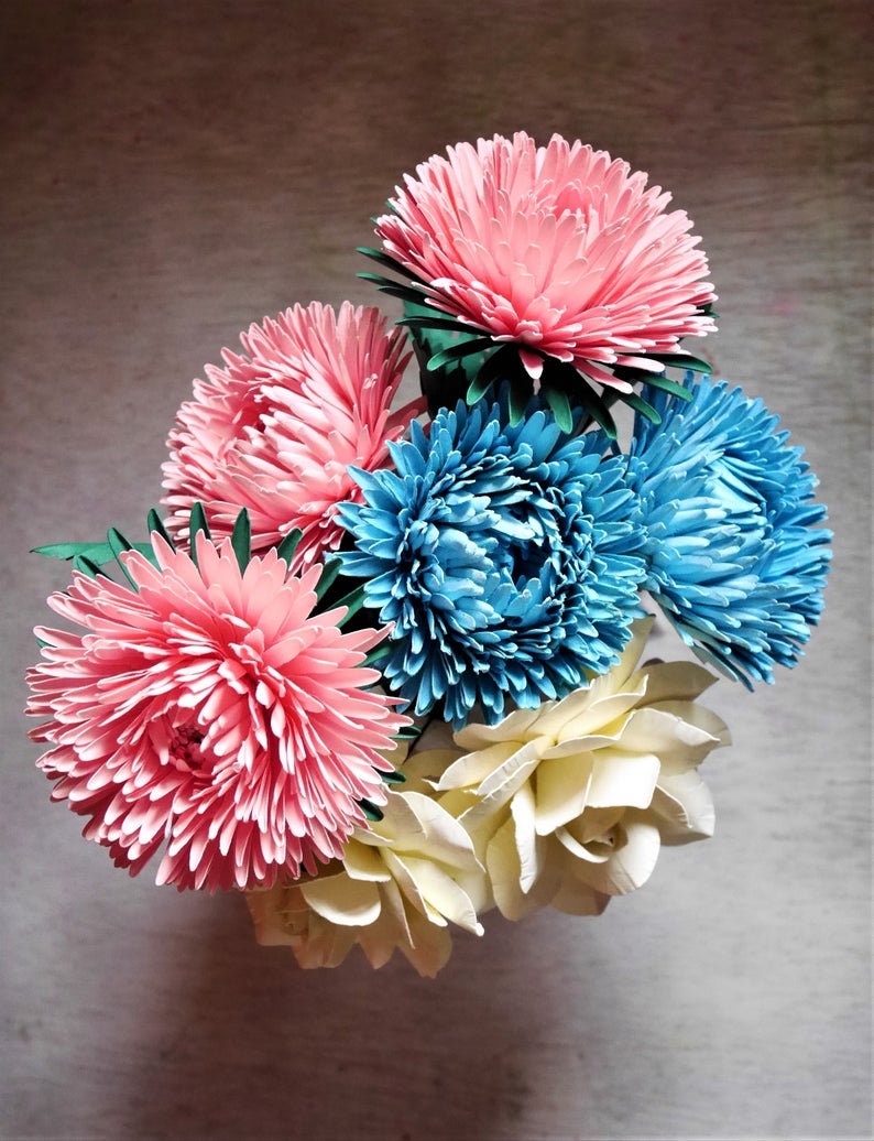 For Commercial Use: China Aster Paper Flower Templates - Etsy