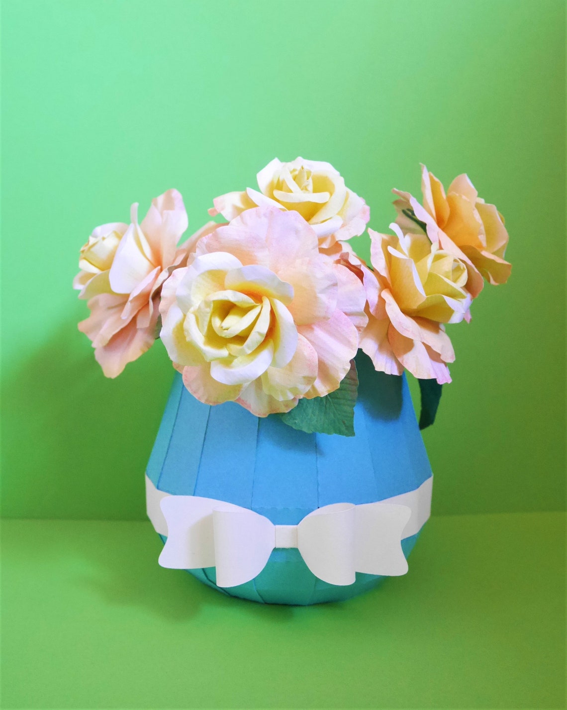Flora&fauna Vase W Bow- Templates - Instant Download - Video Tutorial ...
