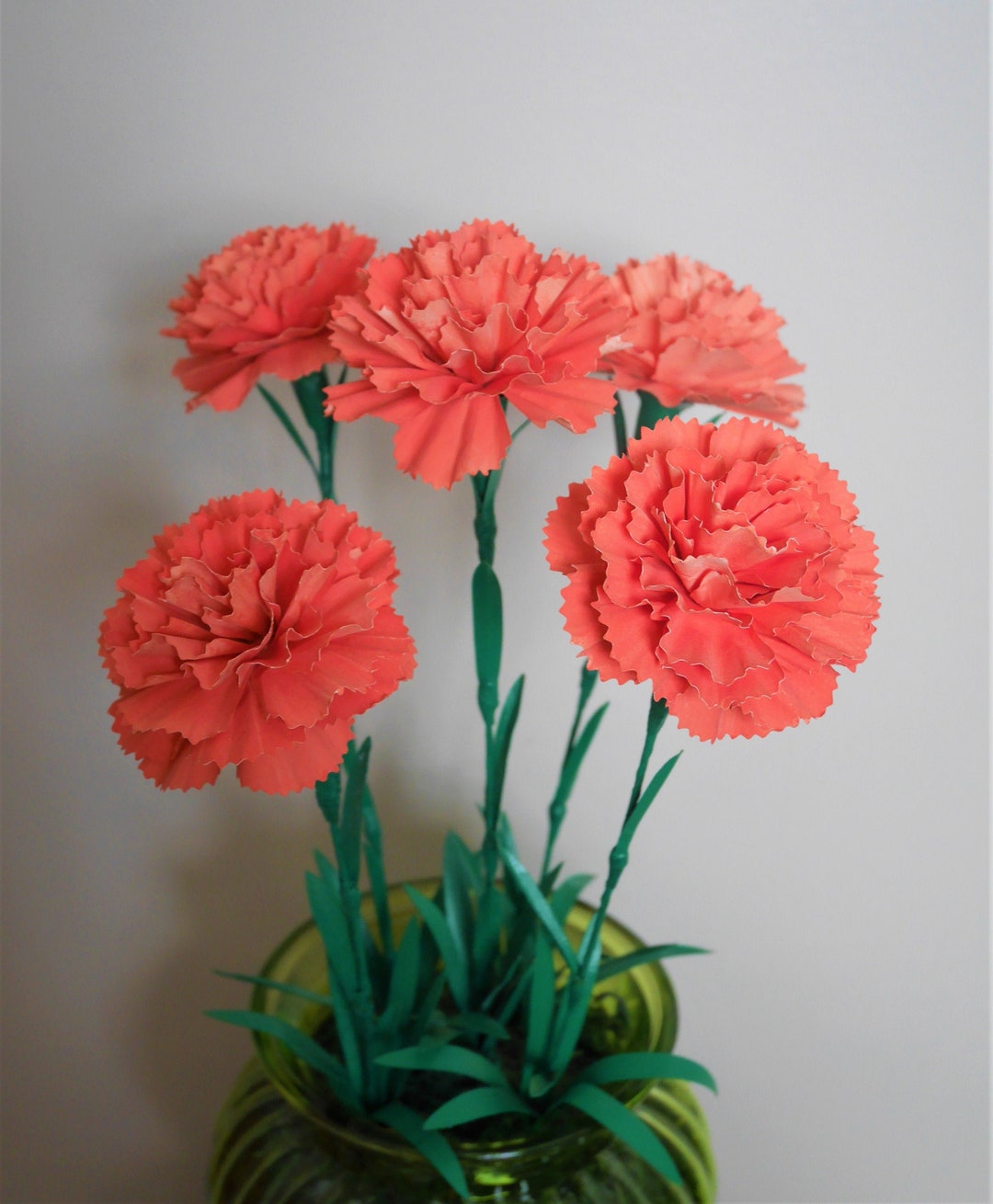 For Commercial Use: Carnation - Paper Flower - Templates - Video ...