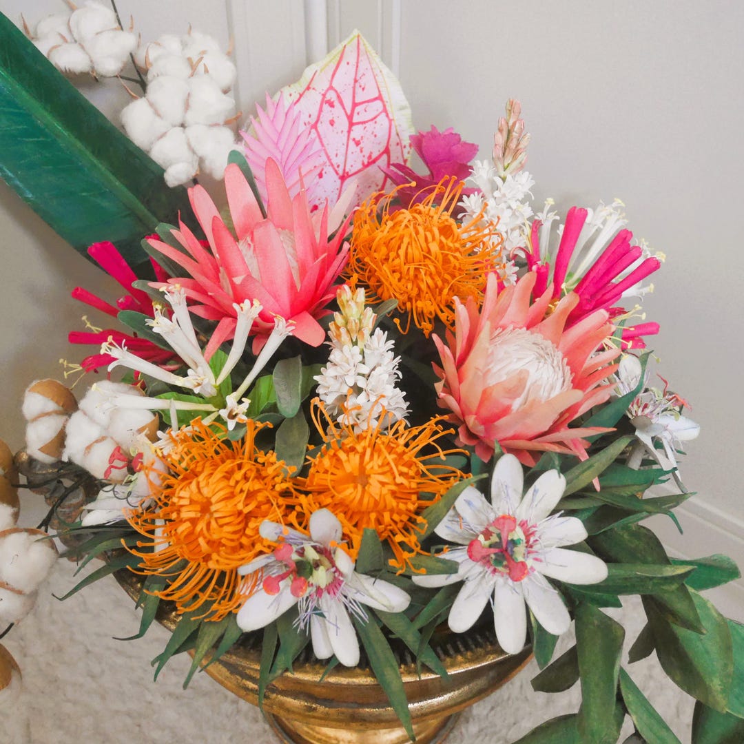 Paper Flower Arrangement Templates: DIY Ayesha Bouquet (digital ...