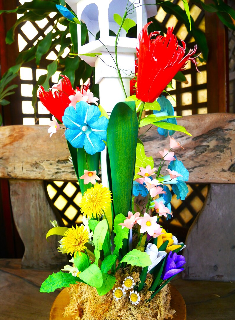 Dandelion Paper Flowers Templates Instant Download - Etsy