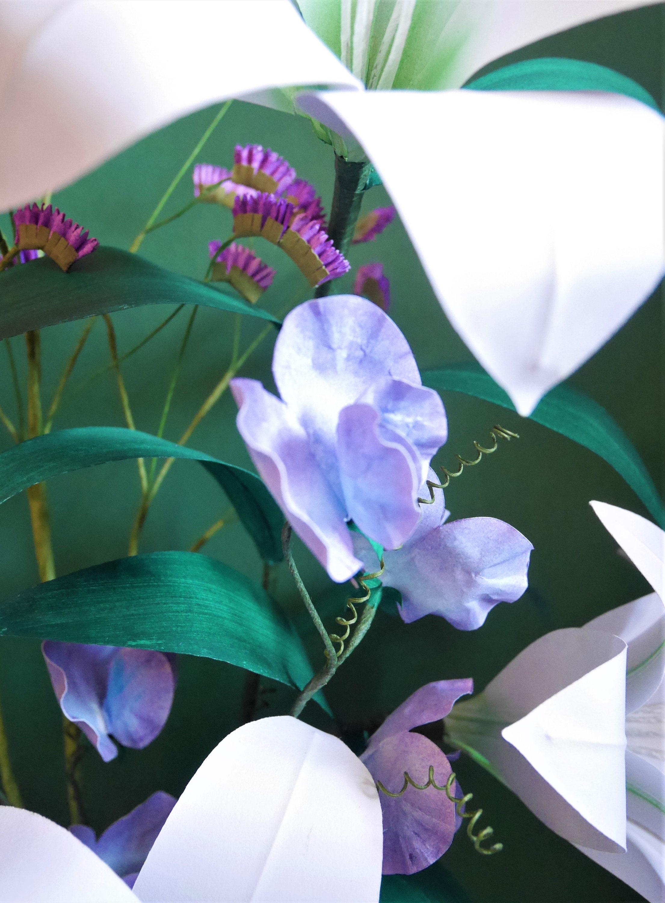 Sweet Pea Paper Flower Templates Video Tutorial | Etsy