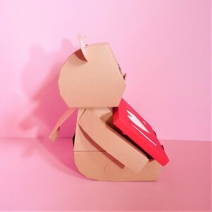 Teddy Bear Gift + Display Box - Templates - DIY - Instant Download ...