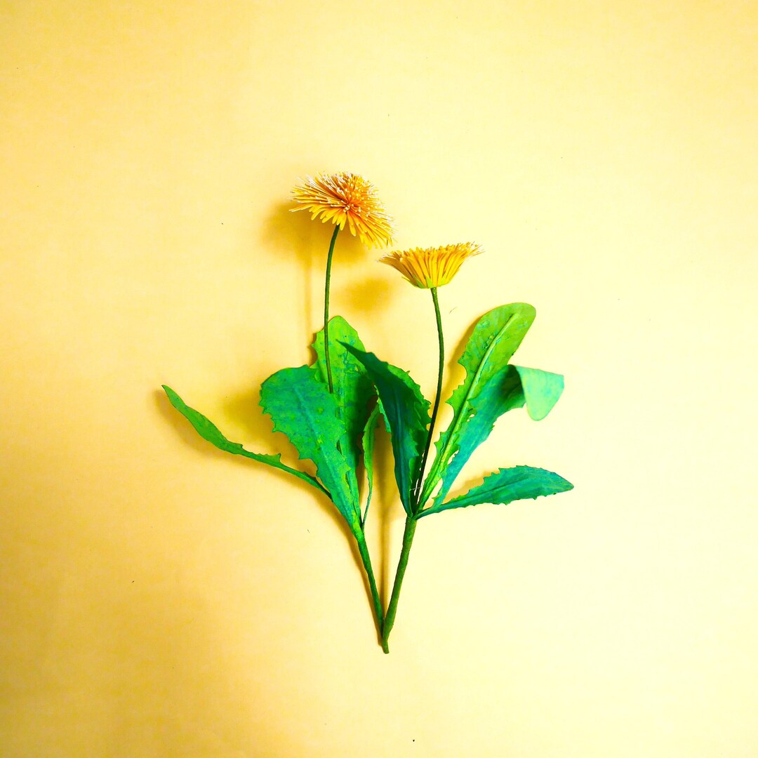 Dandelion - Paper Flowers - Templates - Instant Download - Video ...