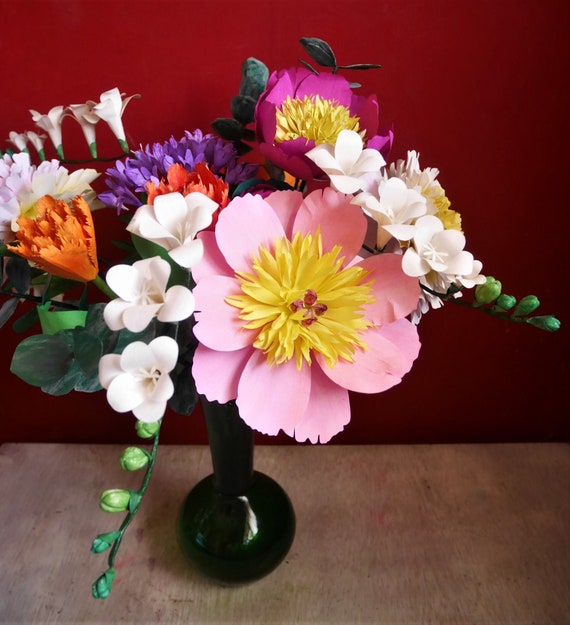 Ambrosia Paper Flower Bouquet Templates Video Tutorial | Etsy