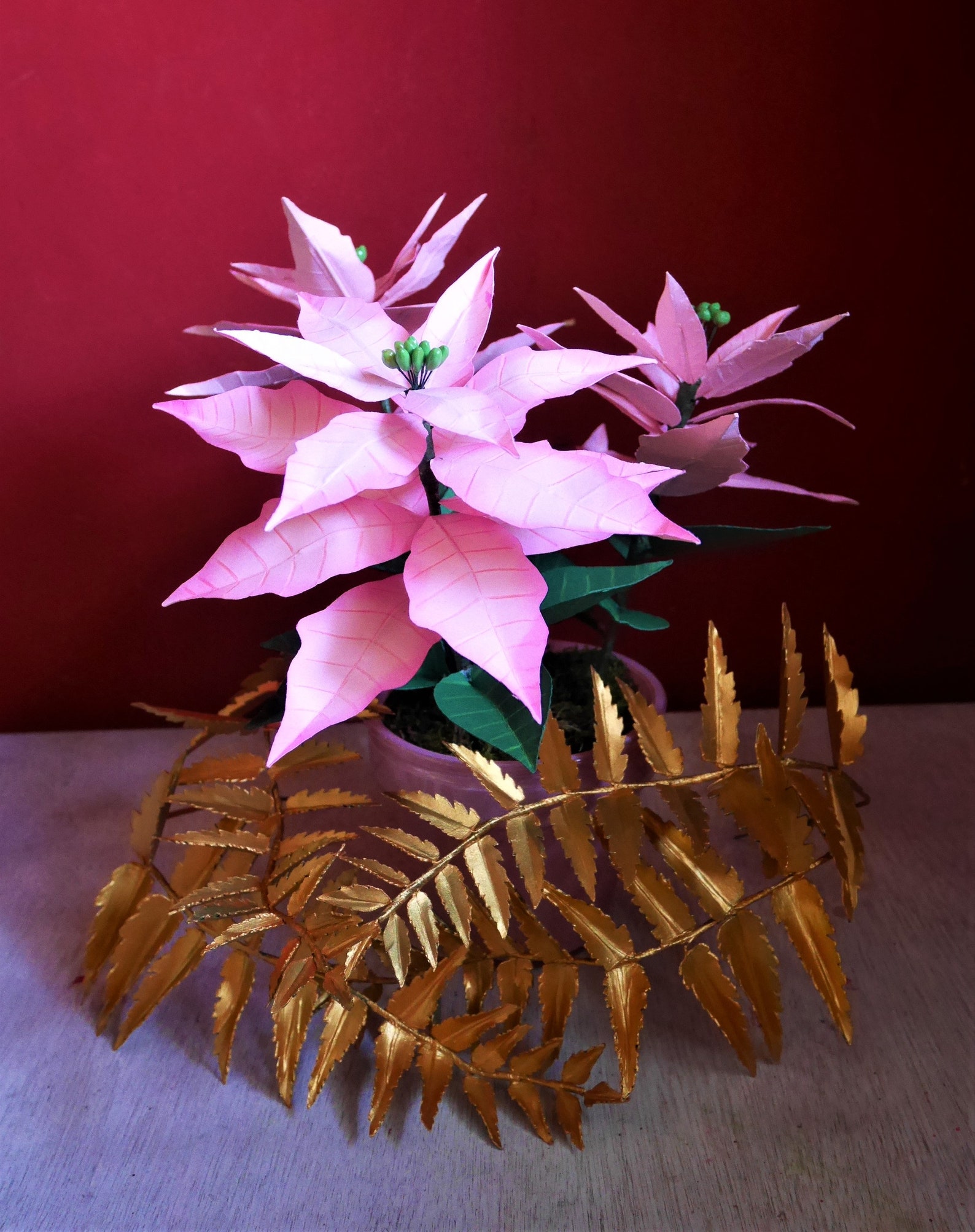 Poinsettia Paper Flower Templates Instant Download - Etsy