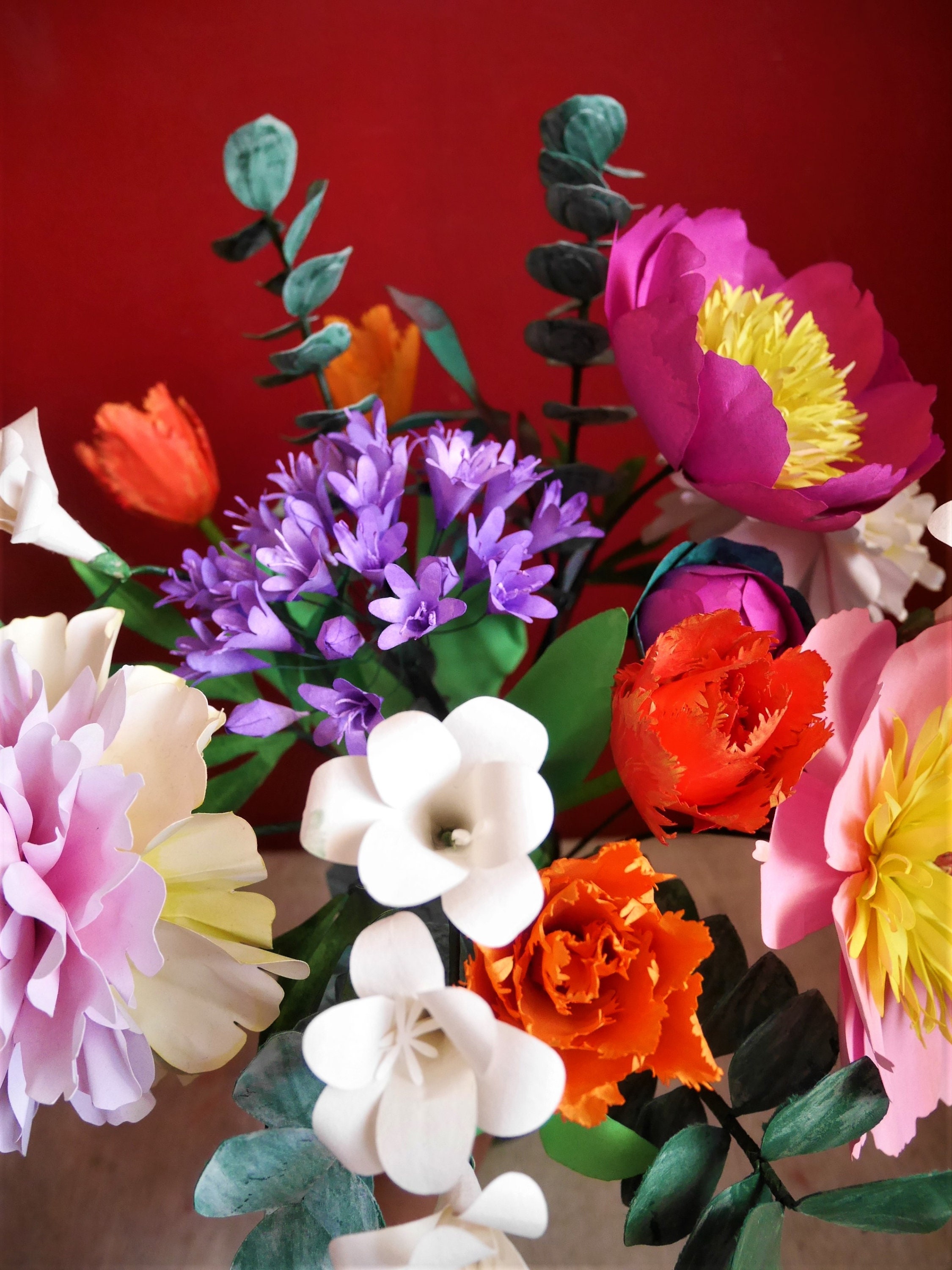 Ambrosia - Paper Flower Bouquet - Templates - Video Tutorial - Instant ...