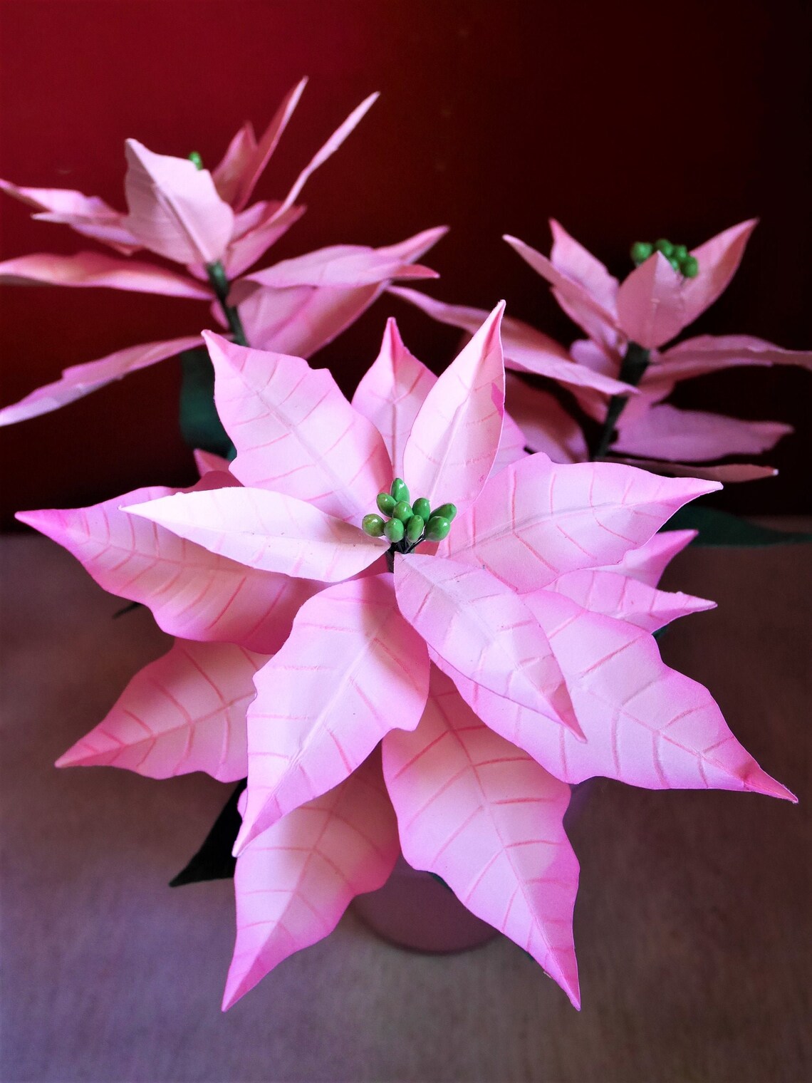 Poinsettia Paper Flower Templates Instant Download - Etsy