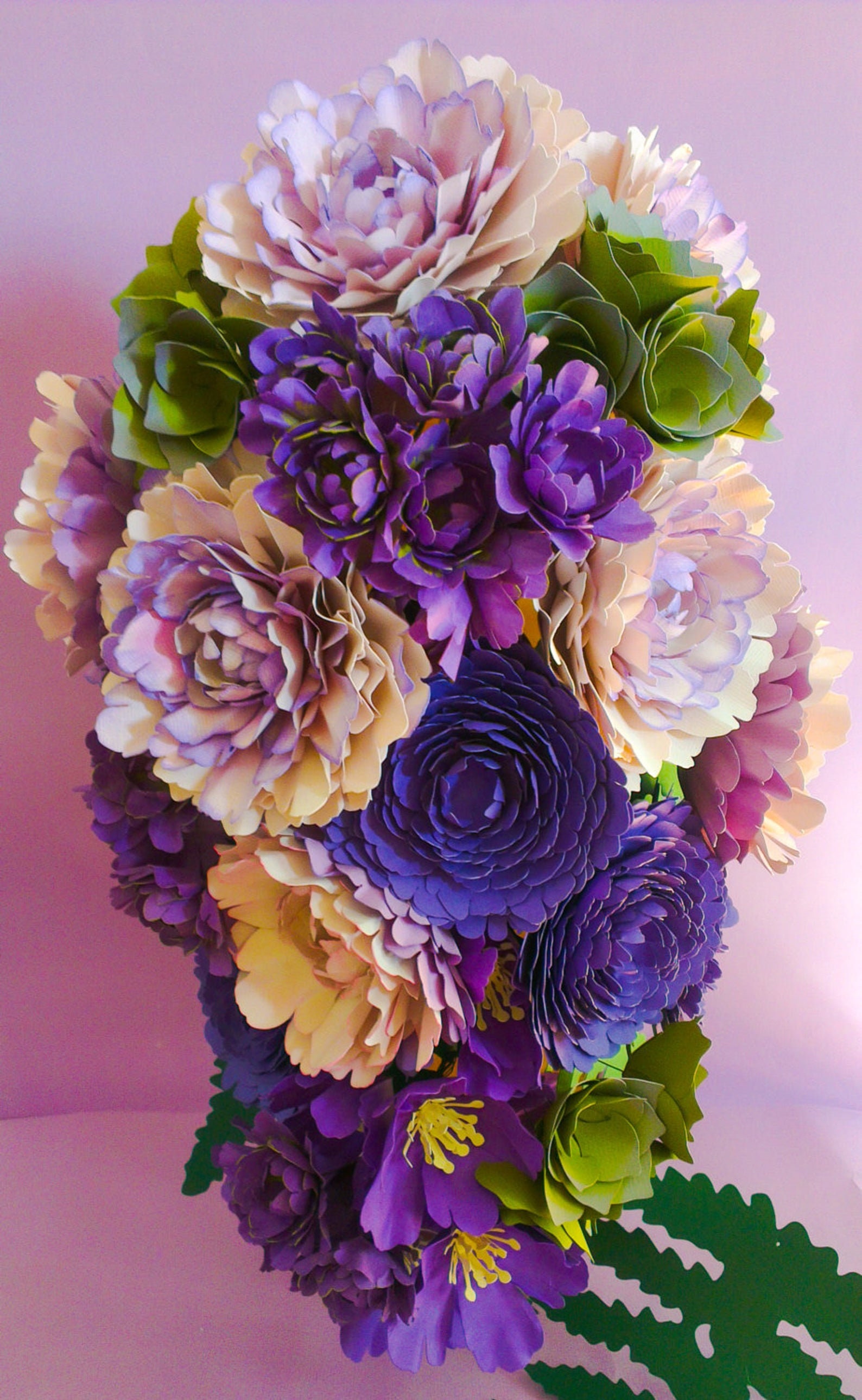 Garden Rose Majestic Paper Flower Templates DIY | Etsy