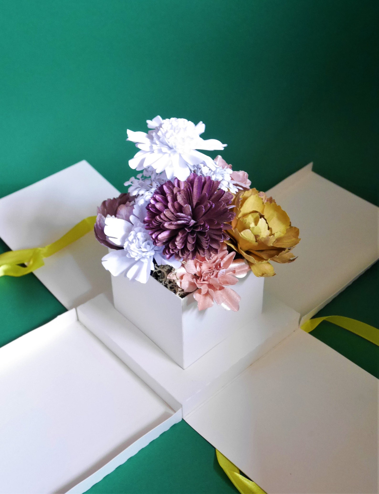 Pandora Paper Flowers Flower Box Templates DIY | Etsy