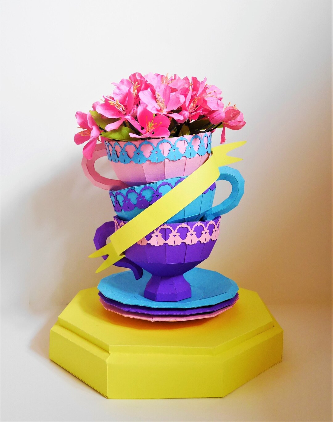 Tea Time Cup Collection - Cherry Blossoms - Platform - Templates ...