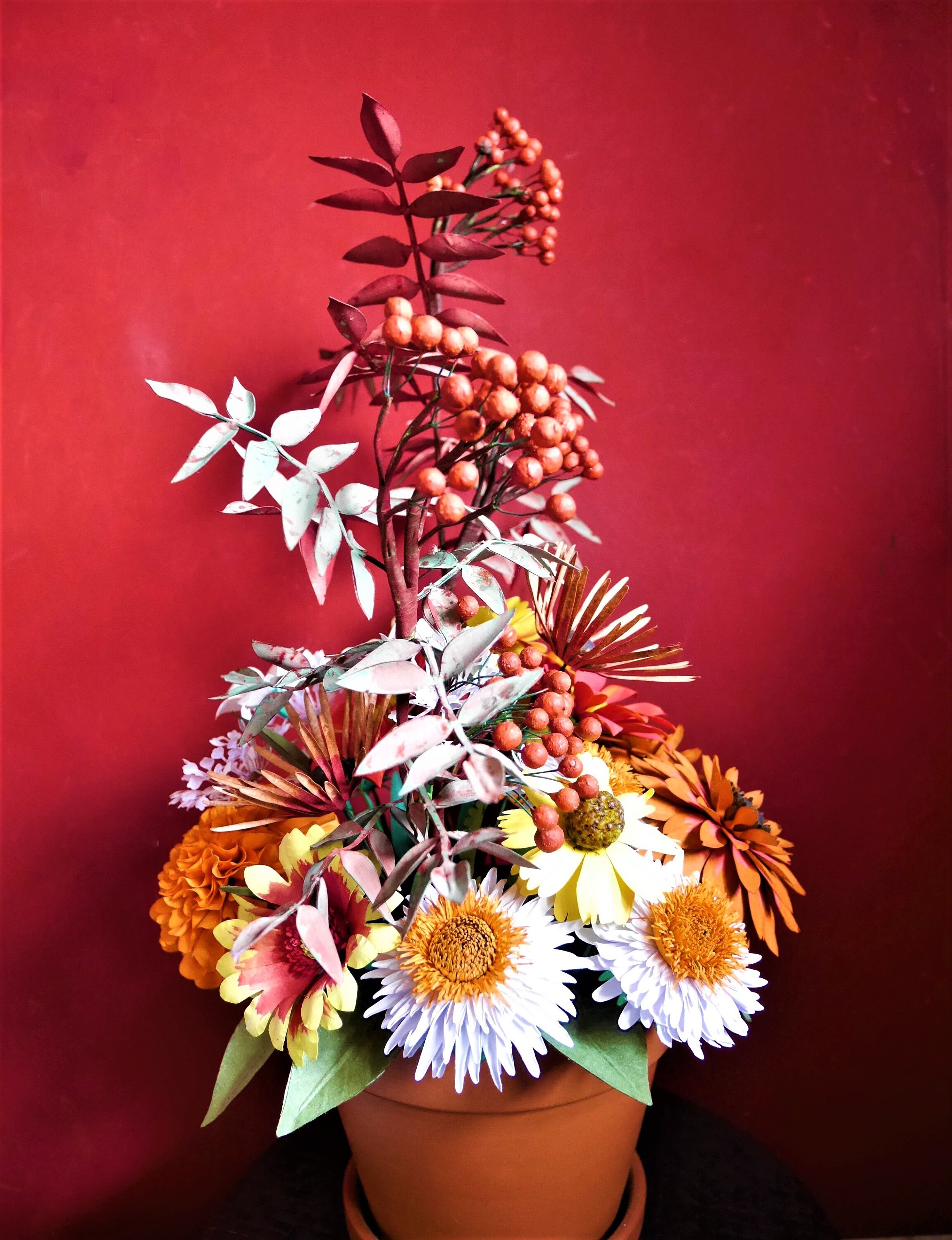 Straw Flower Paper Flowers Templates Video Tutorial | Etsy